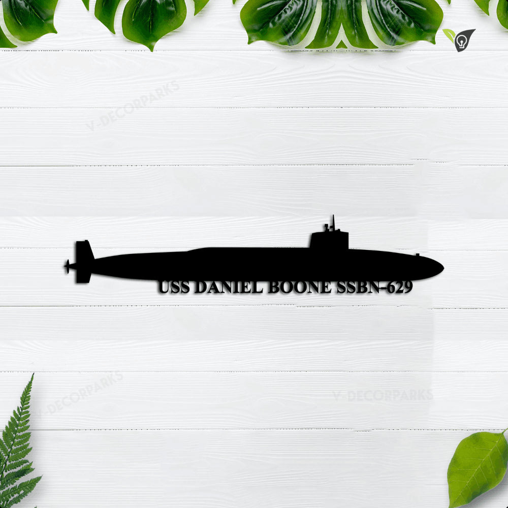Personalized Submarine Monogram Metal Wall Art, Custom Submarine Metal ...