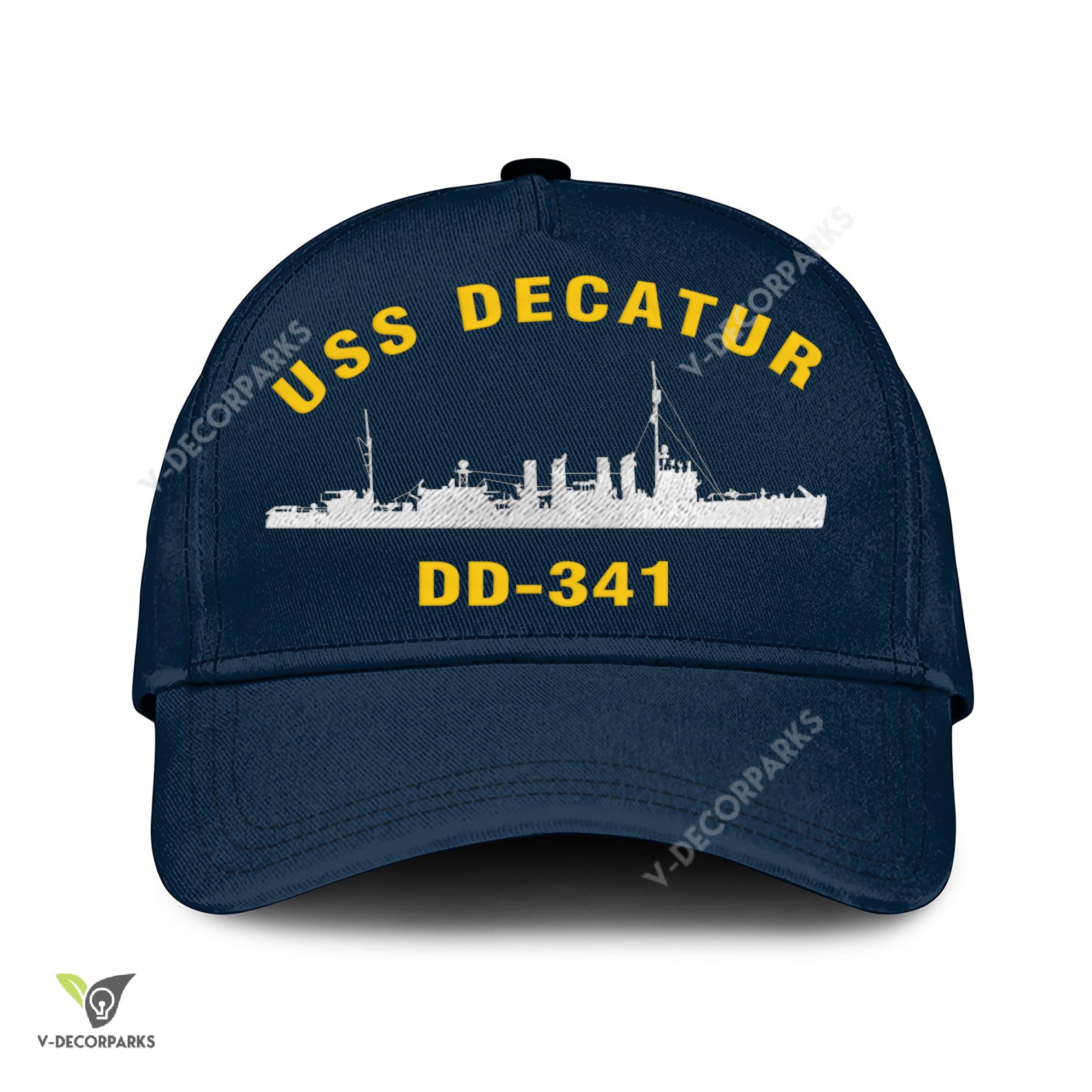 Uss Decatur Dd-341 Classic Baseball Cap Gift For Navy Veteran, Custom ...