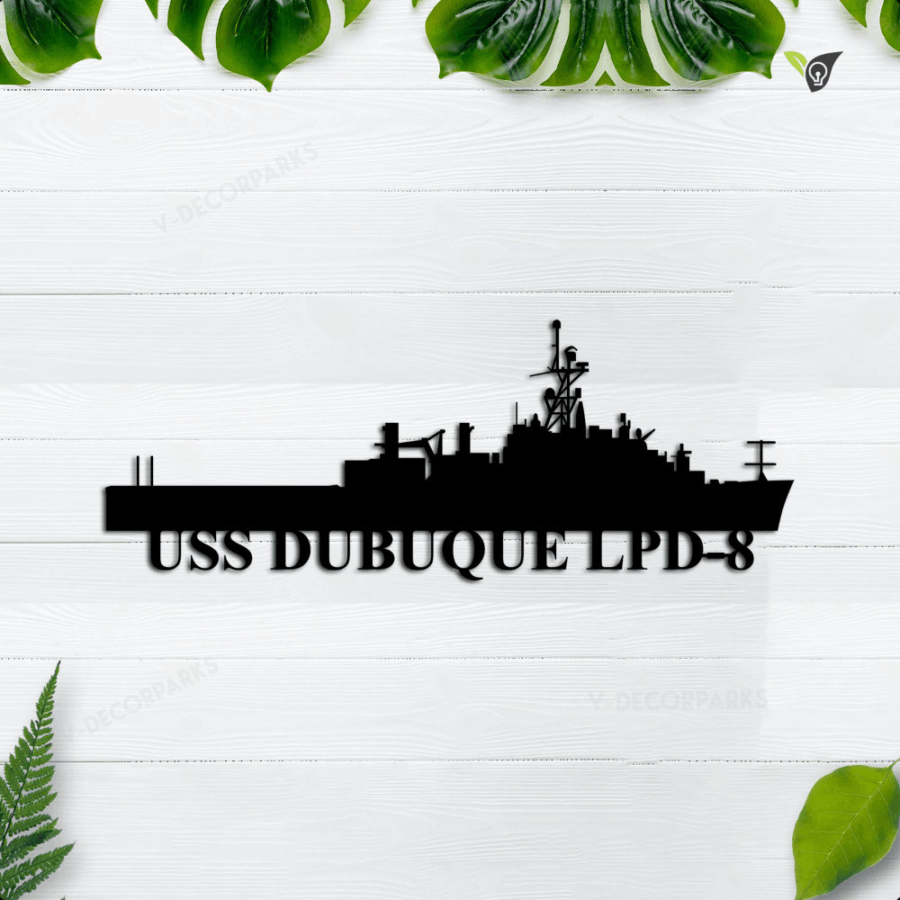Uss Dubuque Lpd-8 Metal Wall Art, Custom Us Navy Ships Metal Sign ...