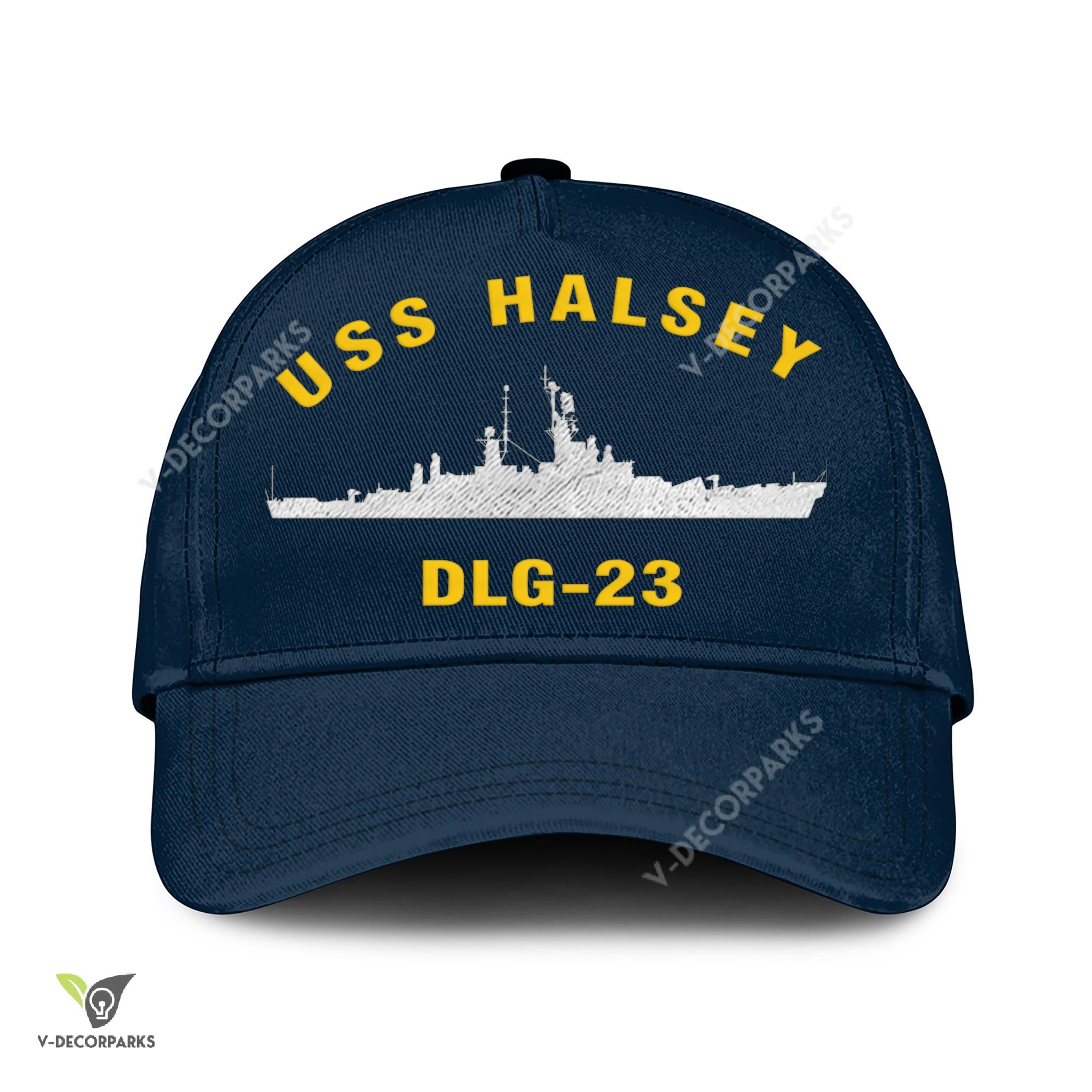 Uss Halsey Dlg-23 Classic Baseball Cap Gift For Navy Veteran, Custom ...