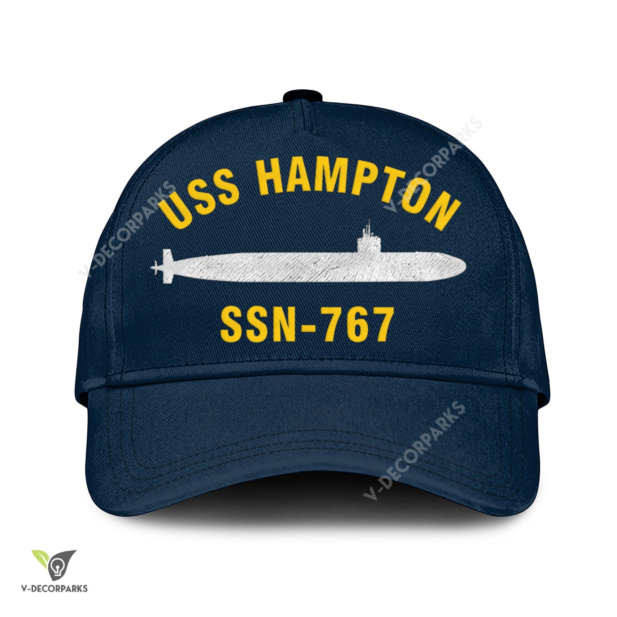 Uss Hampton Ssn 767 Classic Baseball Cap Gift For Navy Veteran, Custom ...
