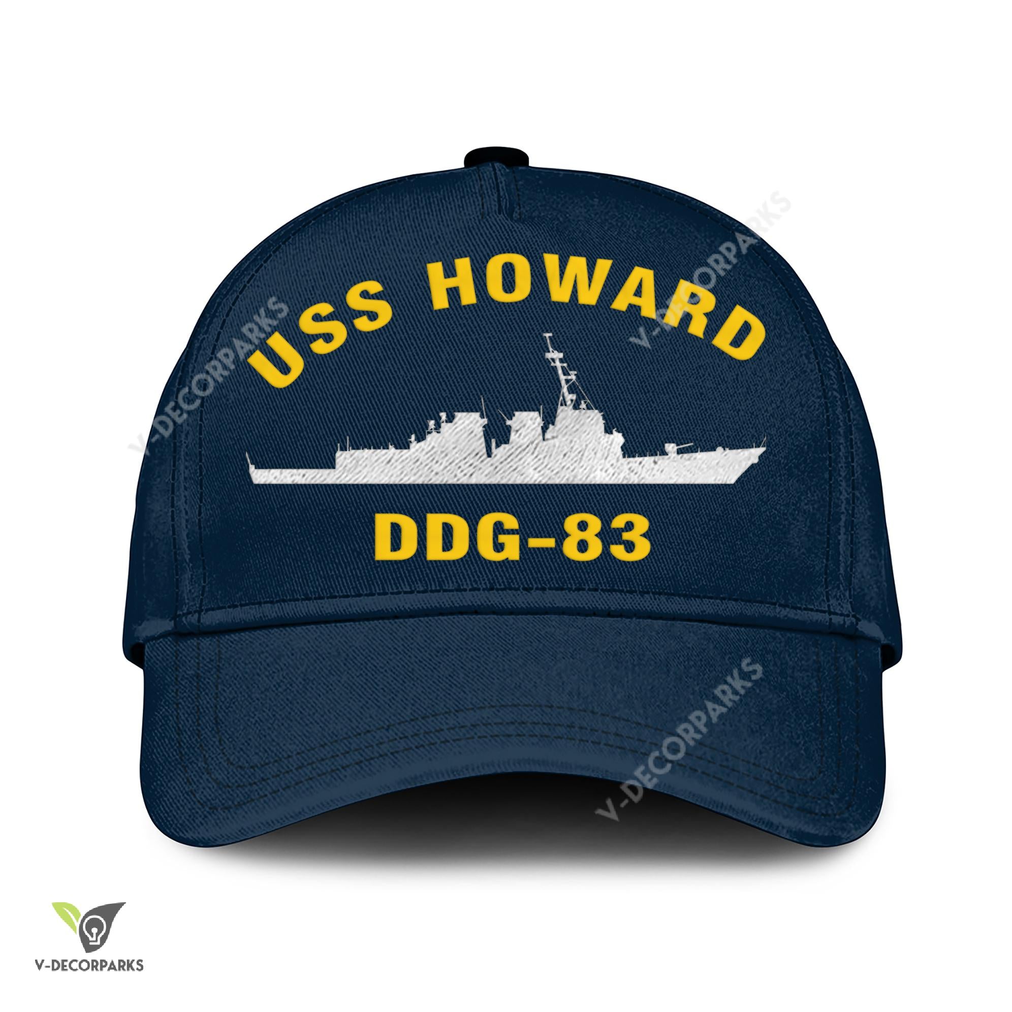 Uss Howard Ddg-83 Classic Baseball Cap Gift For Navy Veteran, Custom ...