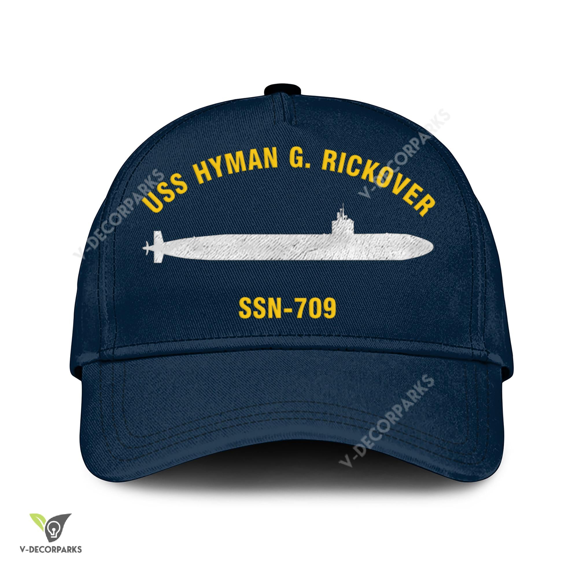 Uss Hyman G. Rickover Ssn-709 Classic Baseball Cap Gift For Navy ...