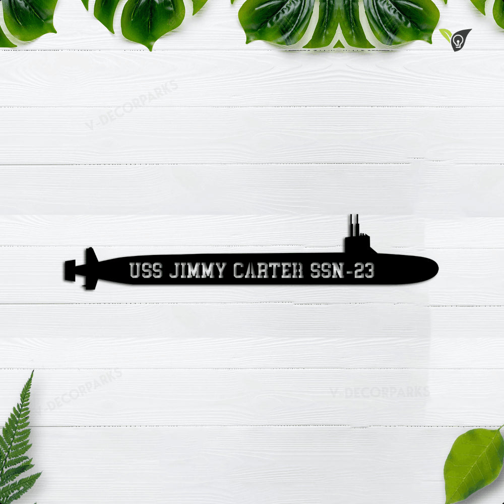 Personalized Submarine Uss Jimmy Carter Ssn-23 Metal Wall Art, Custom ...