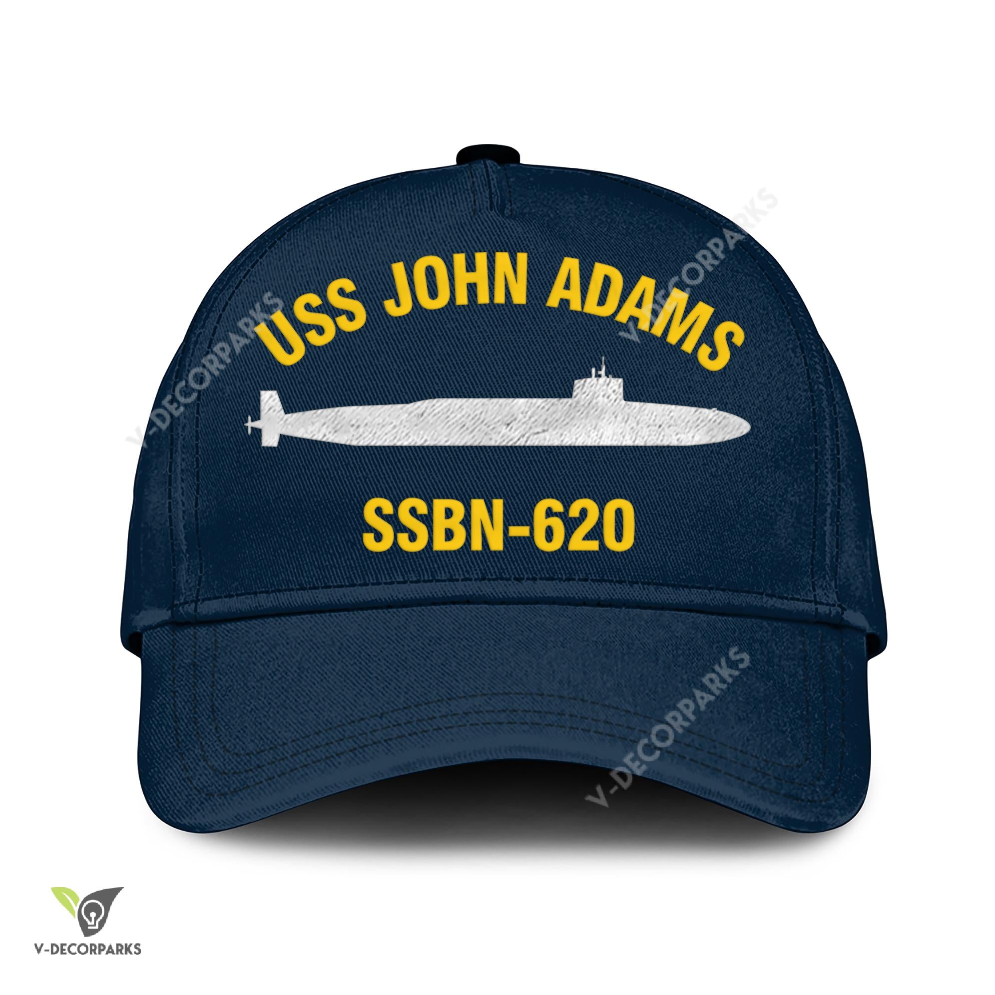 Uss John Adams Ssbn-620 Classic Baseball Cap Gift For Navy Veteran ...