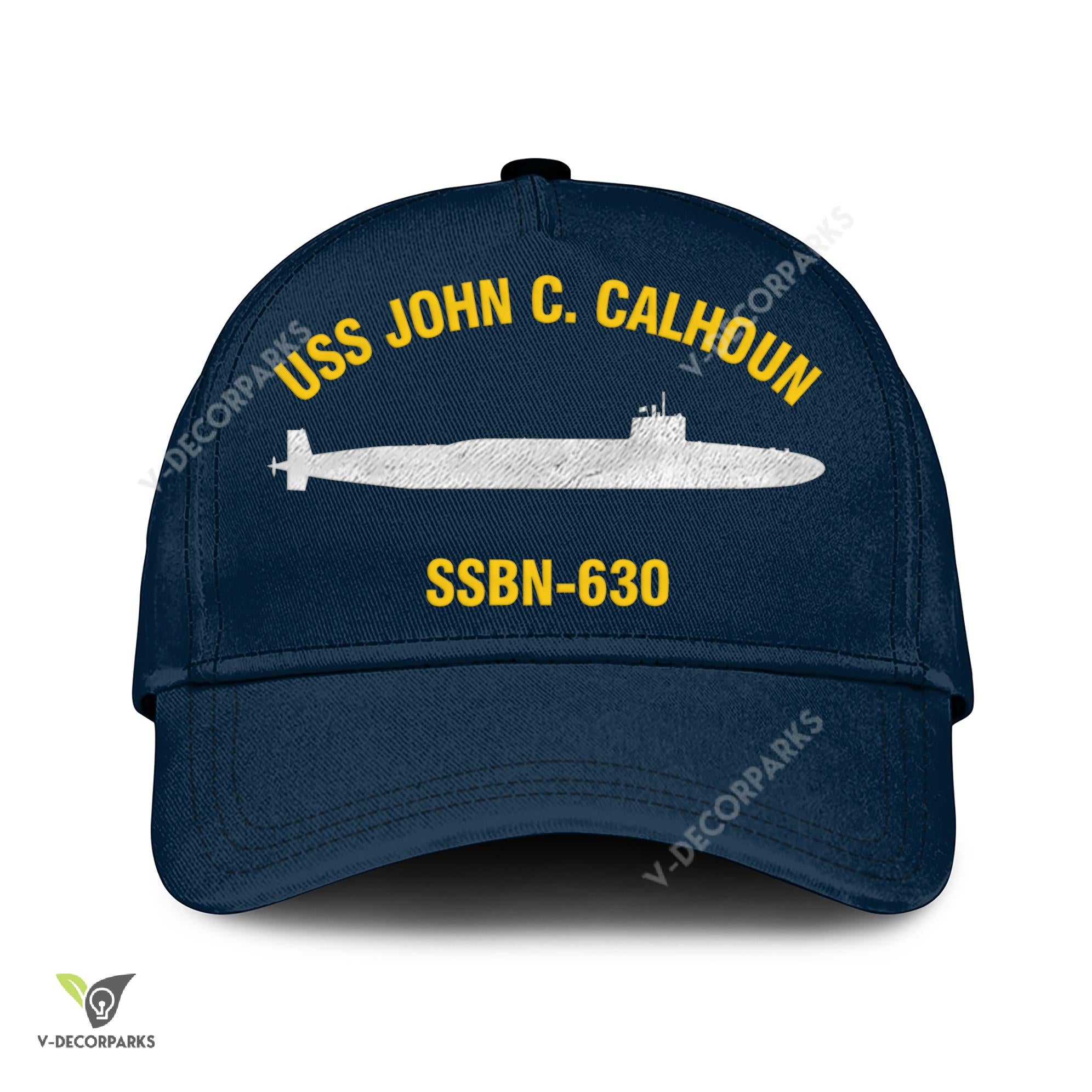 Uss John C. Calhoun Ssbn-630 Classic Baseball Cap Gift For Navy Veteran ...