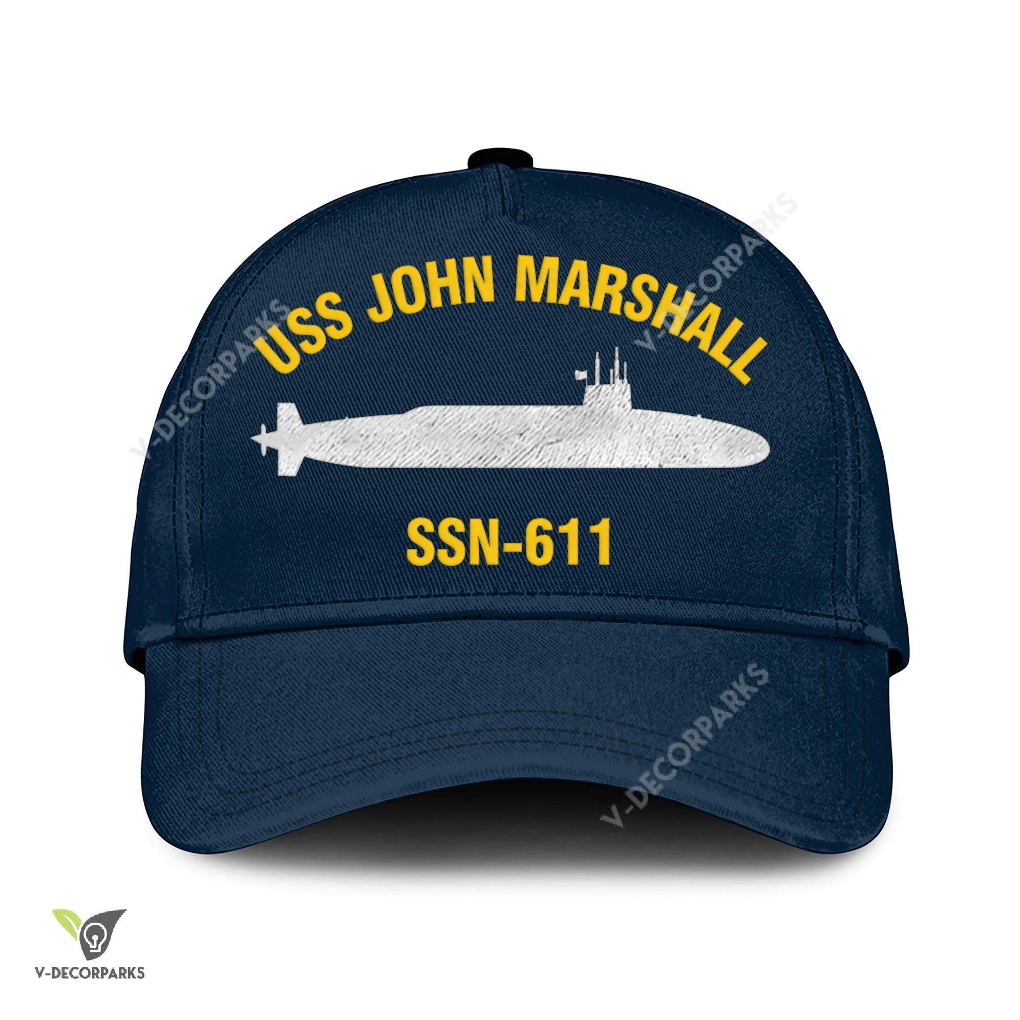 Uss John Marshall Ssn-611 Classic Baseball Cap Gift For Navy Veteran ...