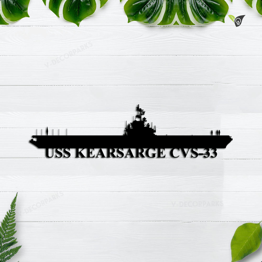 Uss Kearsarge Cvs-33 Metal Wall Art, Custom Us Navy Ships Metal Sign ...