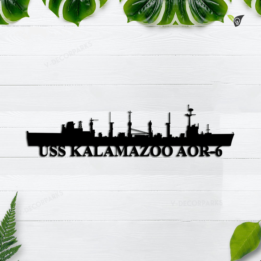 Personalized Uss Kalamazoo Aor-6 Metal Wall Art, Custom Us Navy Ships ...