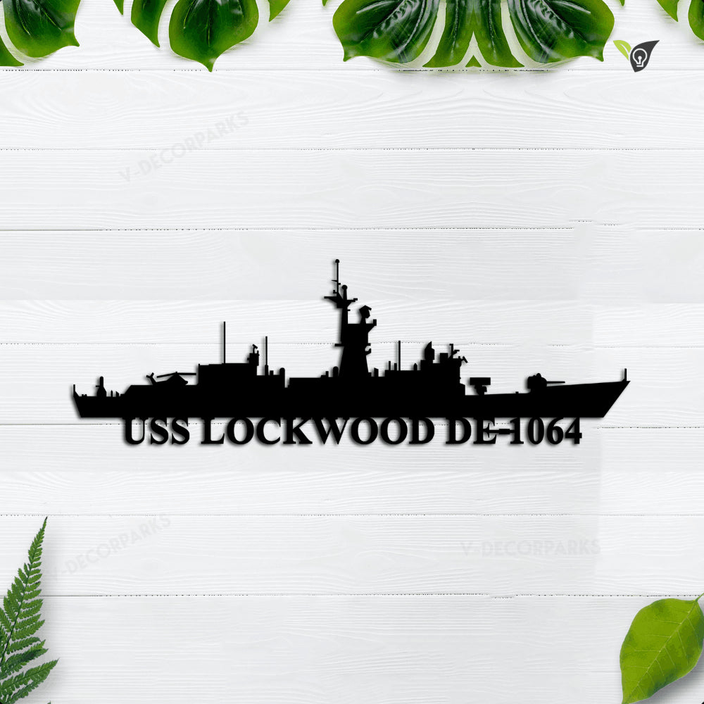 Uss Lockwood De-1064 Metal Wall Art, Custom Us Navy Ships Metal Sign ...