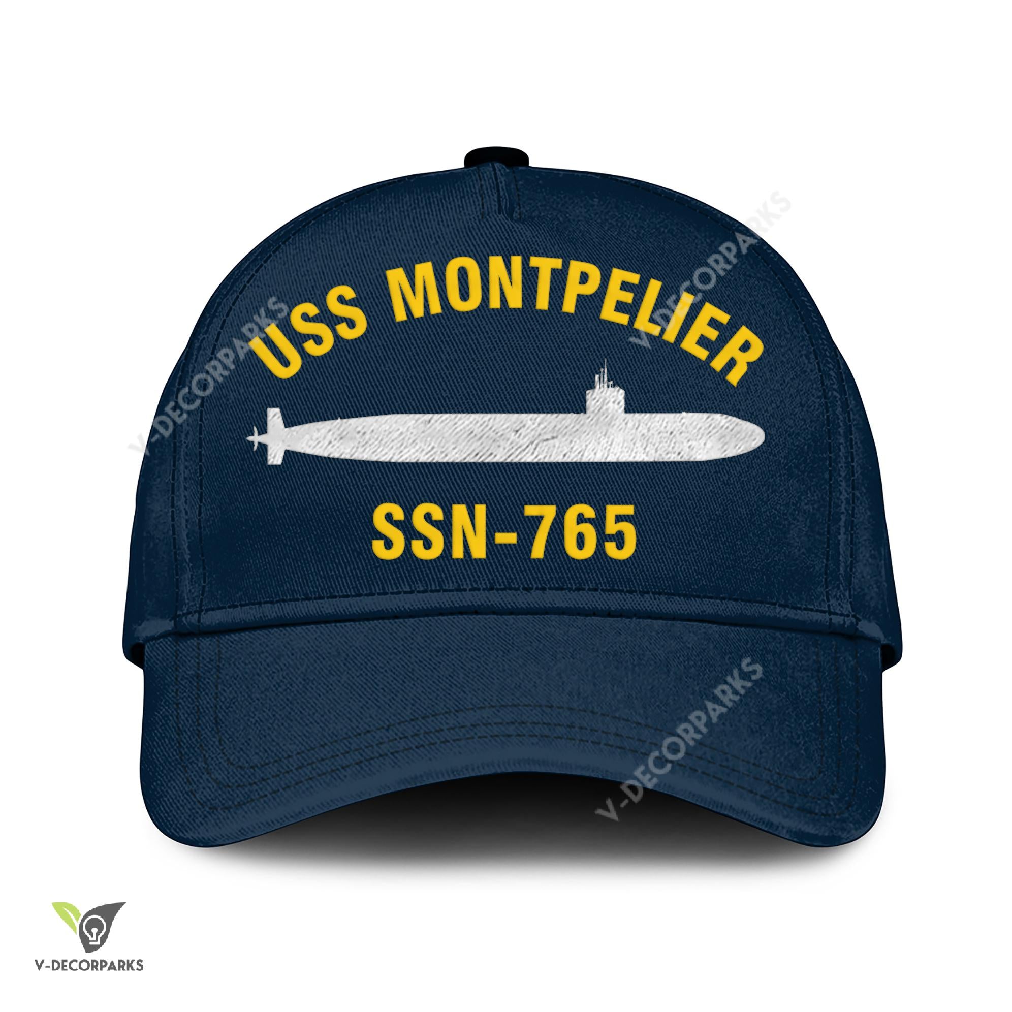 Uss Montpelier Ssn-765 Classic Baseball Cap Gift For Navy Veteran ...