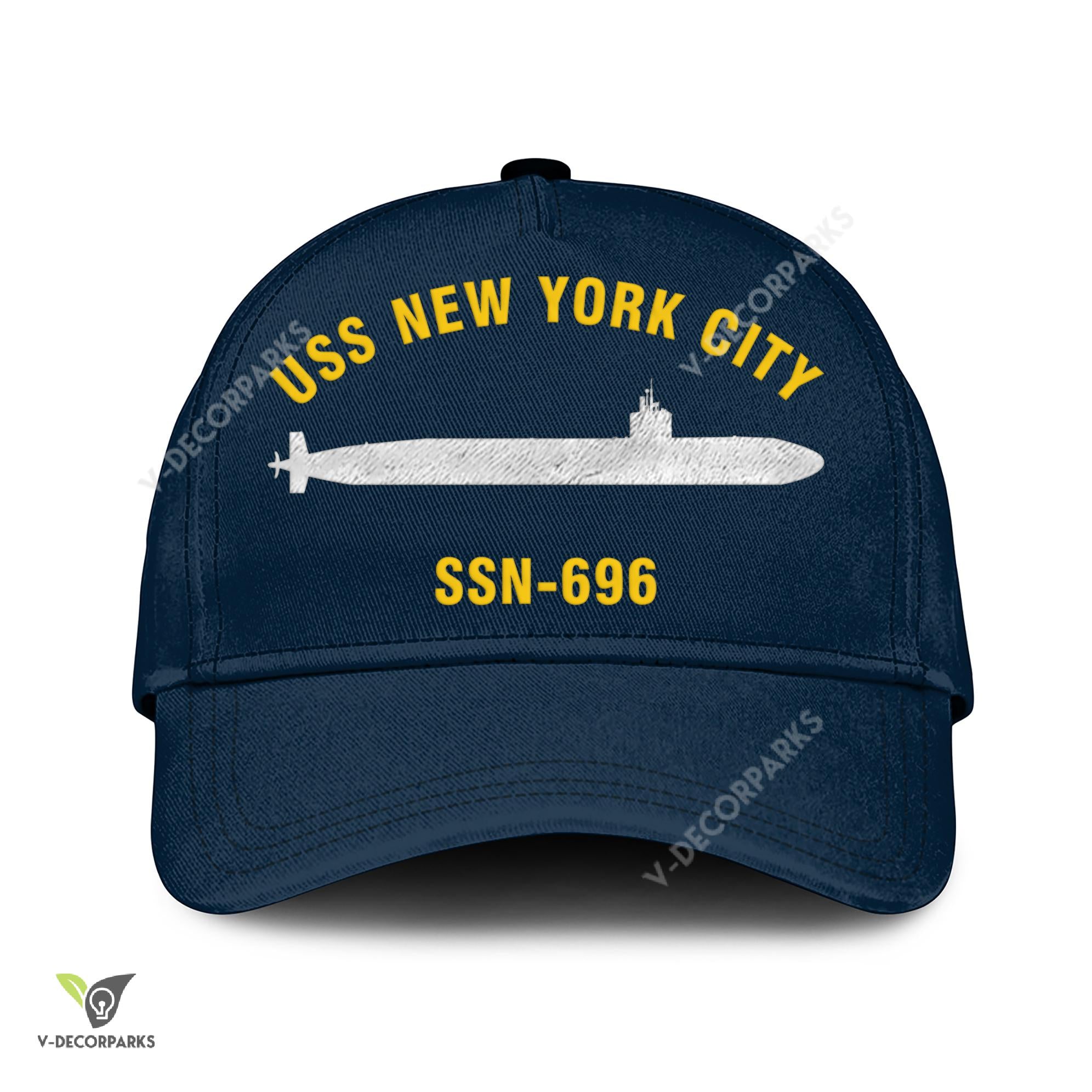 Uss New York City Ssn-696 Classic Baseball Cap Gift For Navy Veteran ...
