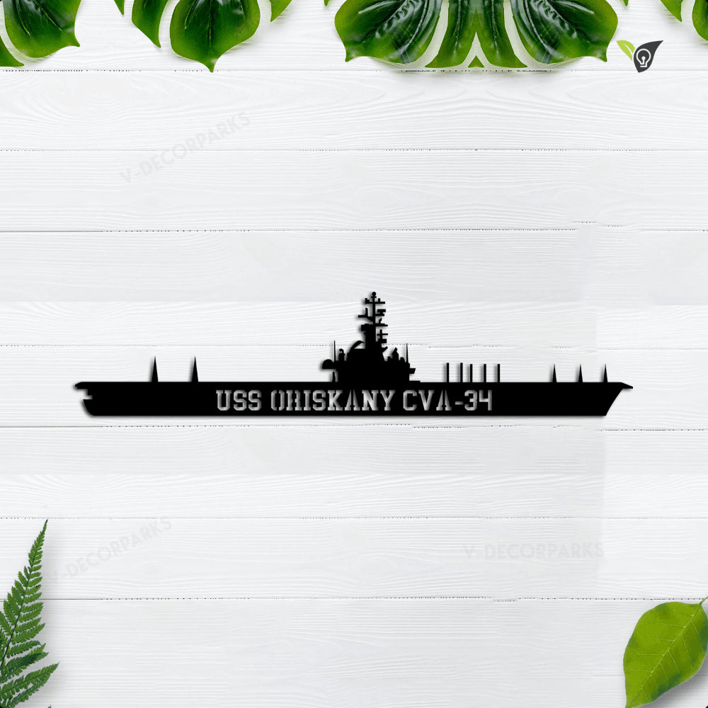 Uss Oriskany Cva-34, Douglas Bulmer 65-67 Metal Wall Art, Custom Us ...