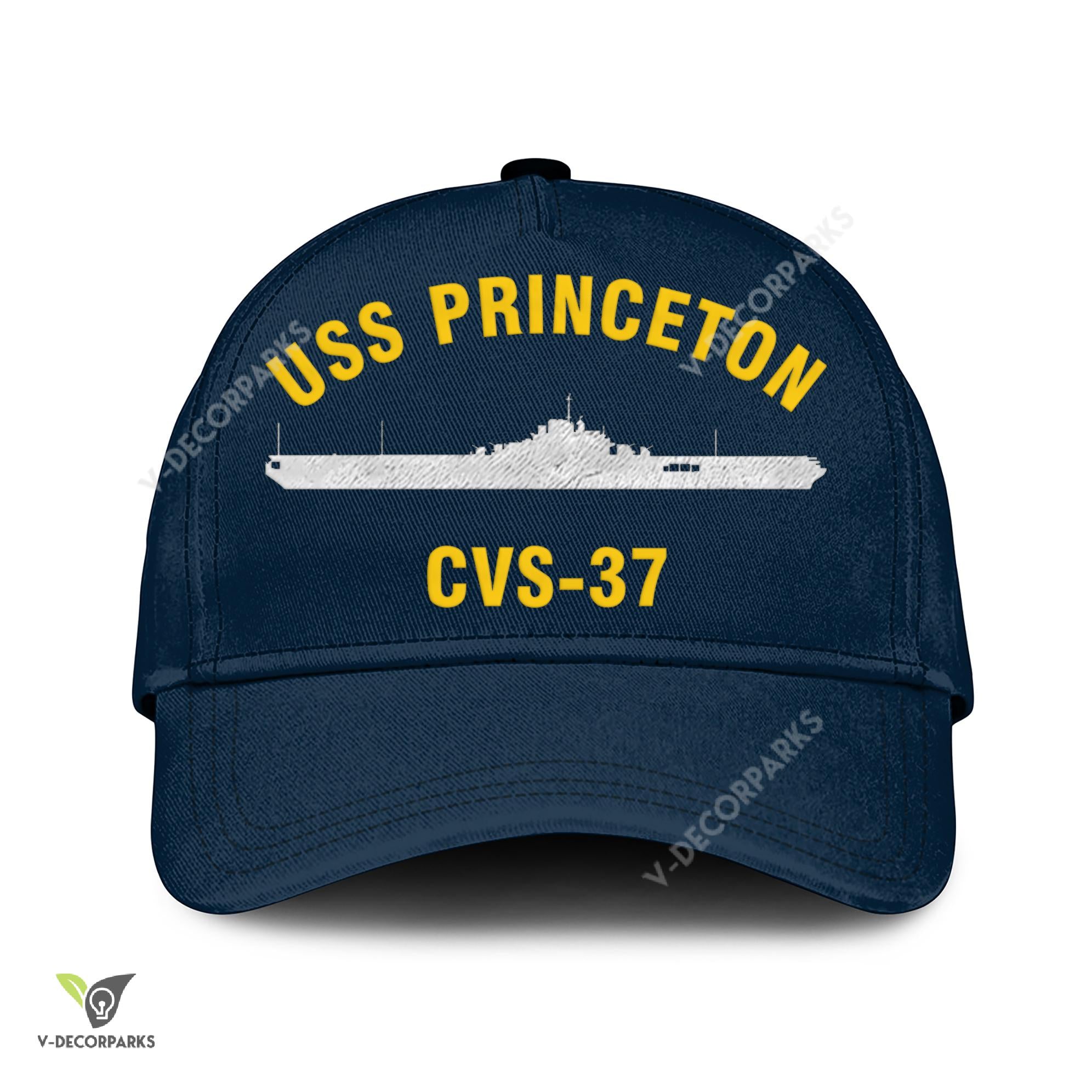 Uss Princeton Cvs-37 Classic Baseball Cap Gift For Navy Veteran, Custom ...