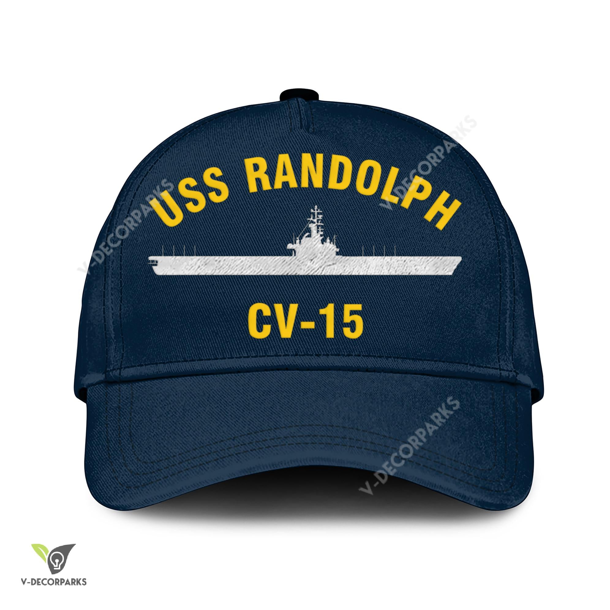 Uss Randolph Cv-15 Classic Baseball Cap Gift For Navy Veteran, Custom ...
