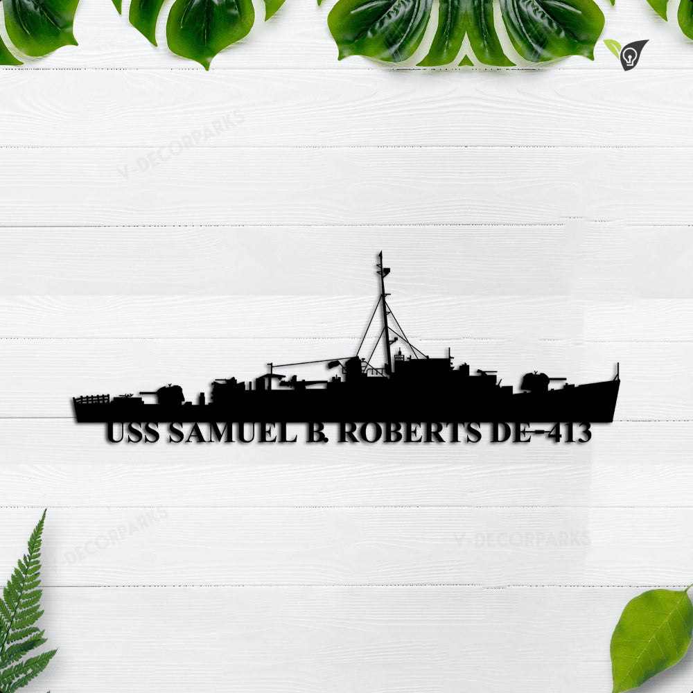 Uss Samuel B. Roberts De-413 Metal Wall Art, Custom Us Navy Ships Metal ...