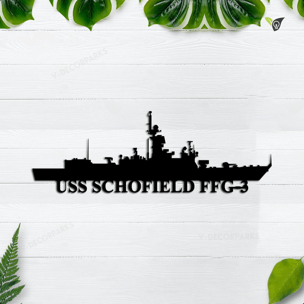 Uss Schofield Ffg-3 Metal Wall Art, Custom Us Navy Ships Metal Sign ...