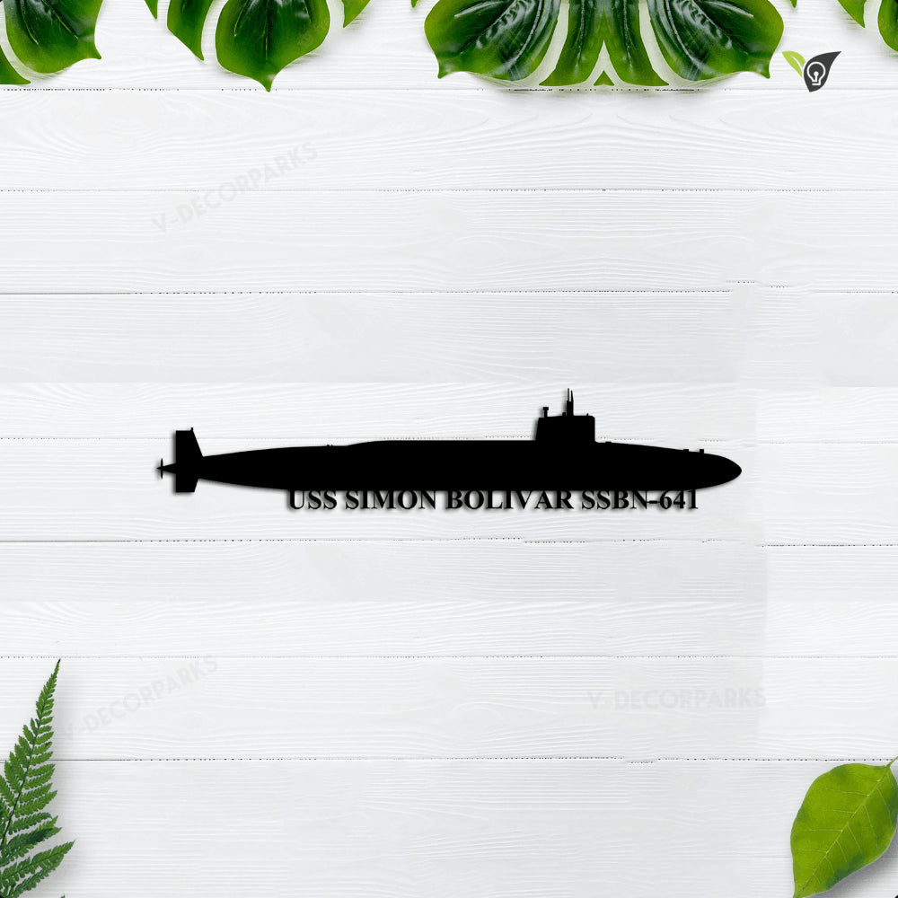 Personalized Submarine Uss Simon Bolivar Ssbn-641 Metal Wall Art ...