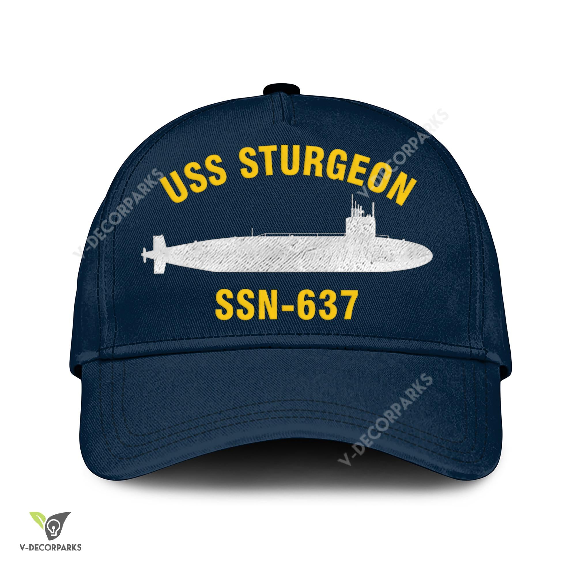 Uss Sturgeon Ssn-637 Classic Baseball Cap Gift For Navy Veteran, Custom ...