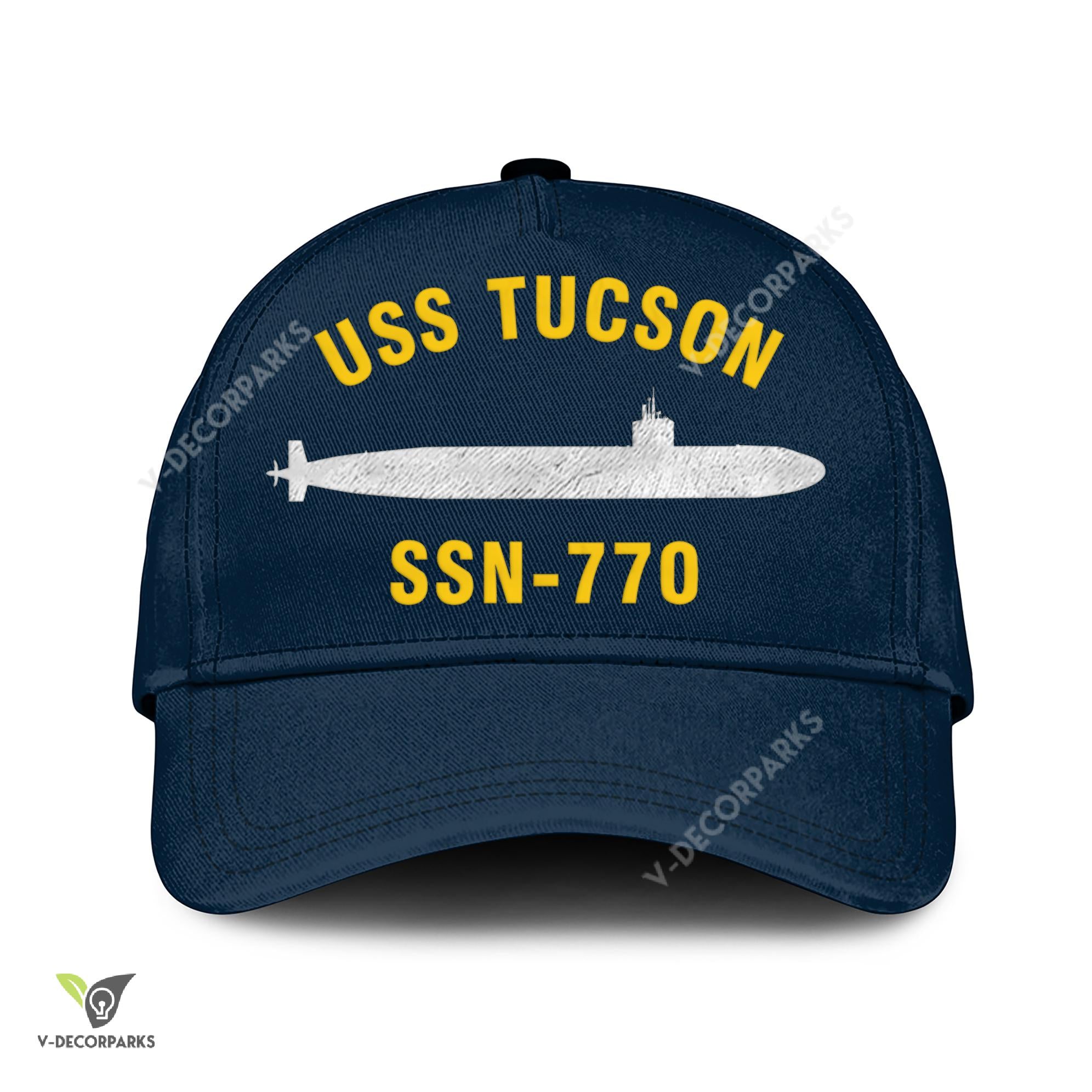 Uss Tucson Ssn 770 Classic Baseball Cap Gift For Navy Veteran, Custom ...