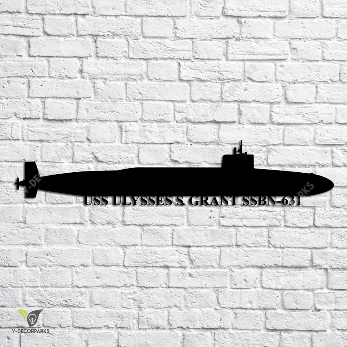 Uss Ulysses S. Grant Ssbn-631 Navy Ship Metal Art, Navy Ships ...