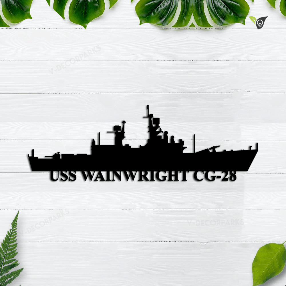 Uss Wainwright Cg-28 Navy Ships Metal Sign, Battleship Metal Sign, Navy ...
