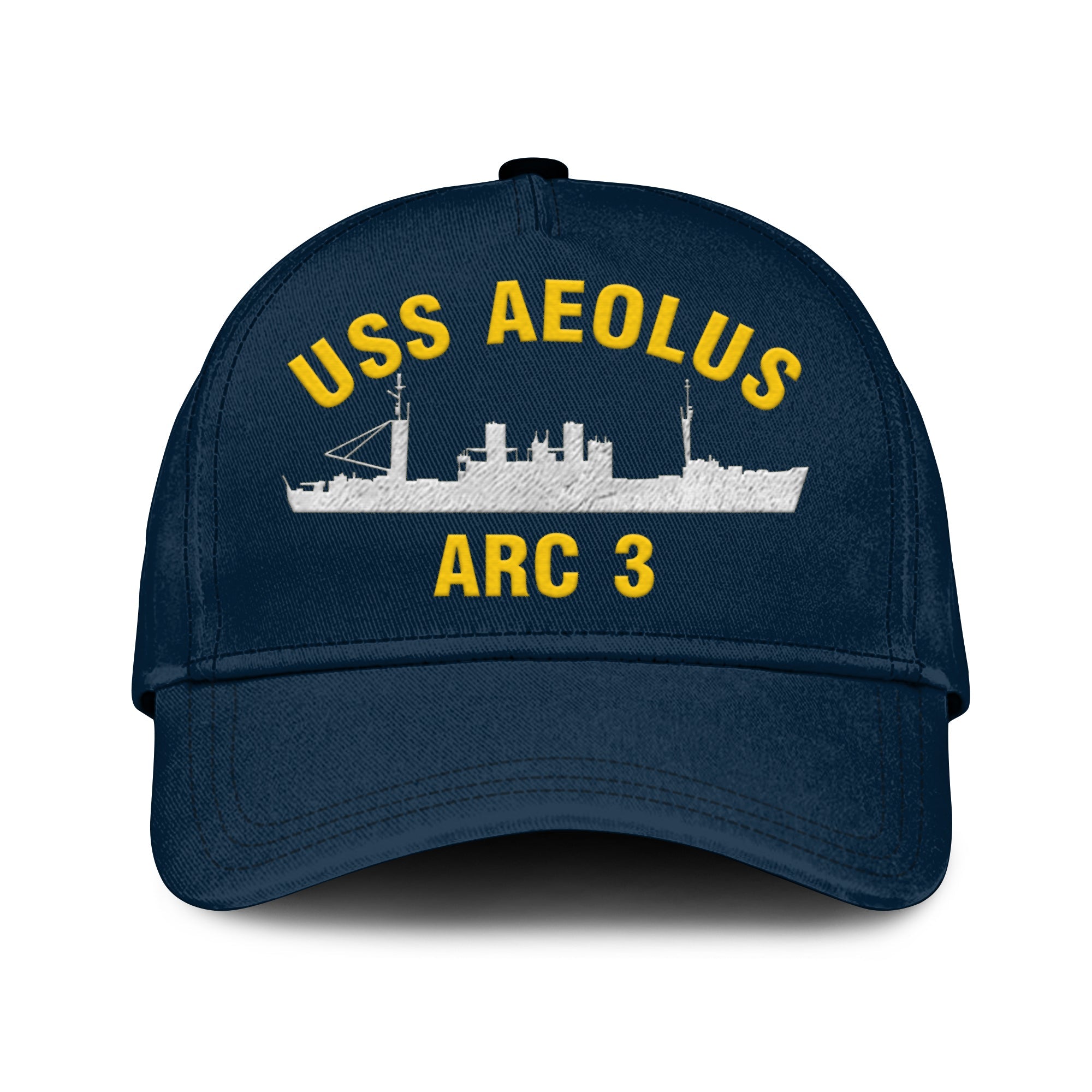 Uss Aeolus Arc 3 Classic Cap, Custom Print/embroidered Us Navy Ships ...