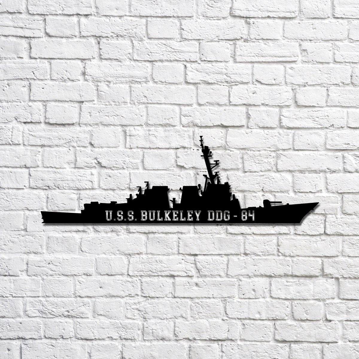 Uss Bulkeley Ddg-84 Destroyer Ship Navy Ship Metal Sign, Memory Wall ...