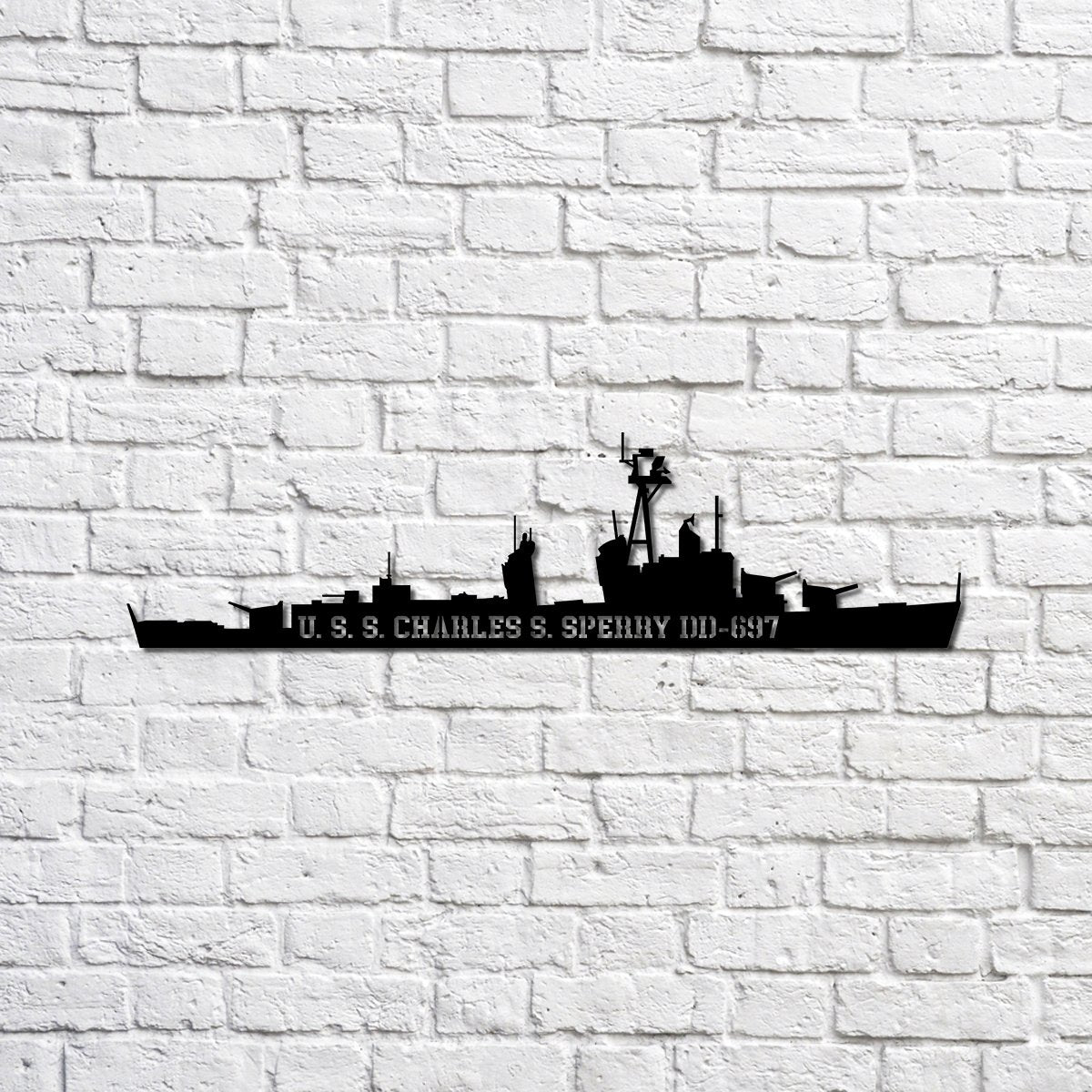 Uss Charles S Sperry Dd-697 Navy Ship Metal Sign, Memory Wall Metal ...