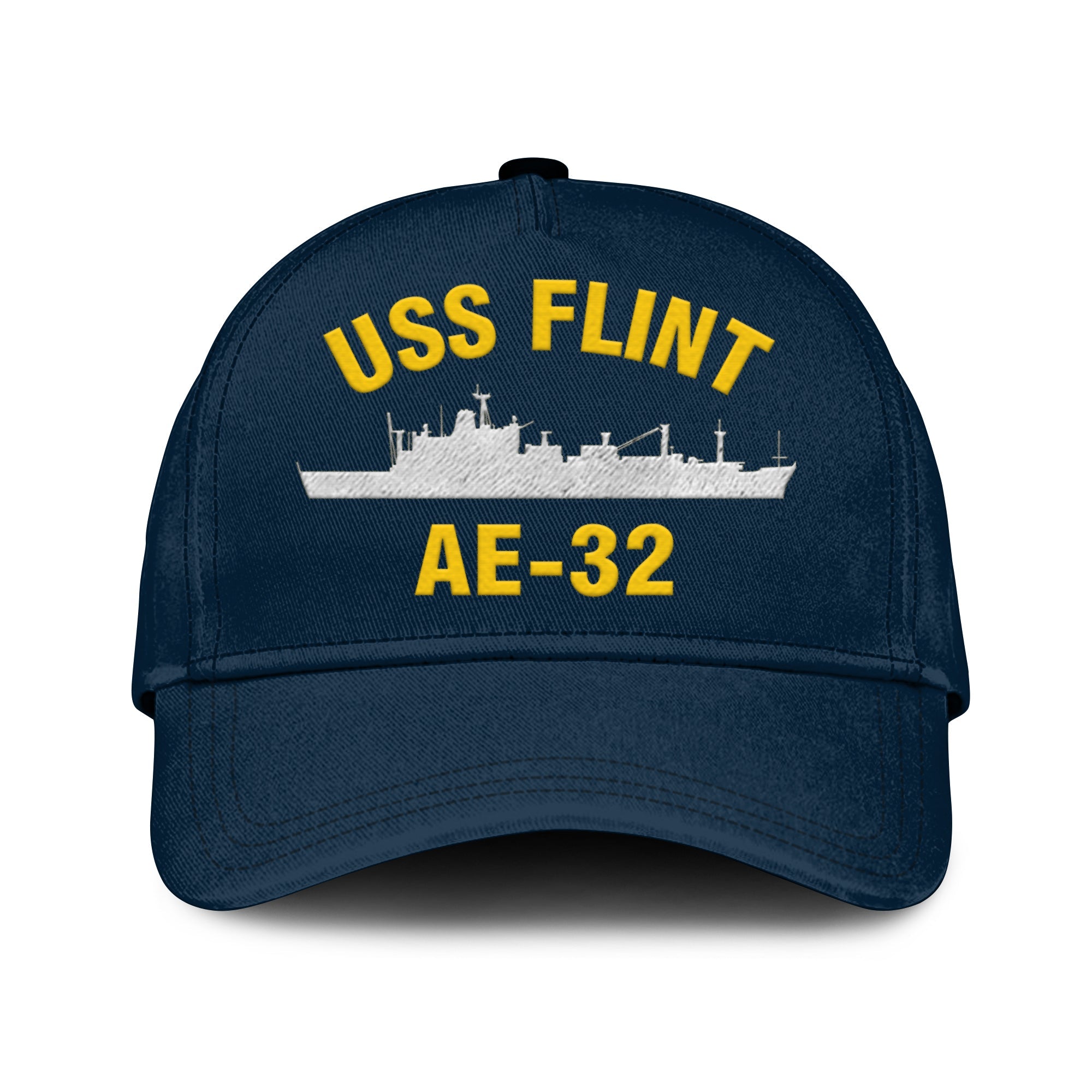 Uss Flint Ae-32 Classic Cap, Custom Print/embroidered Us Navy Ships ...