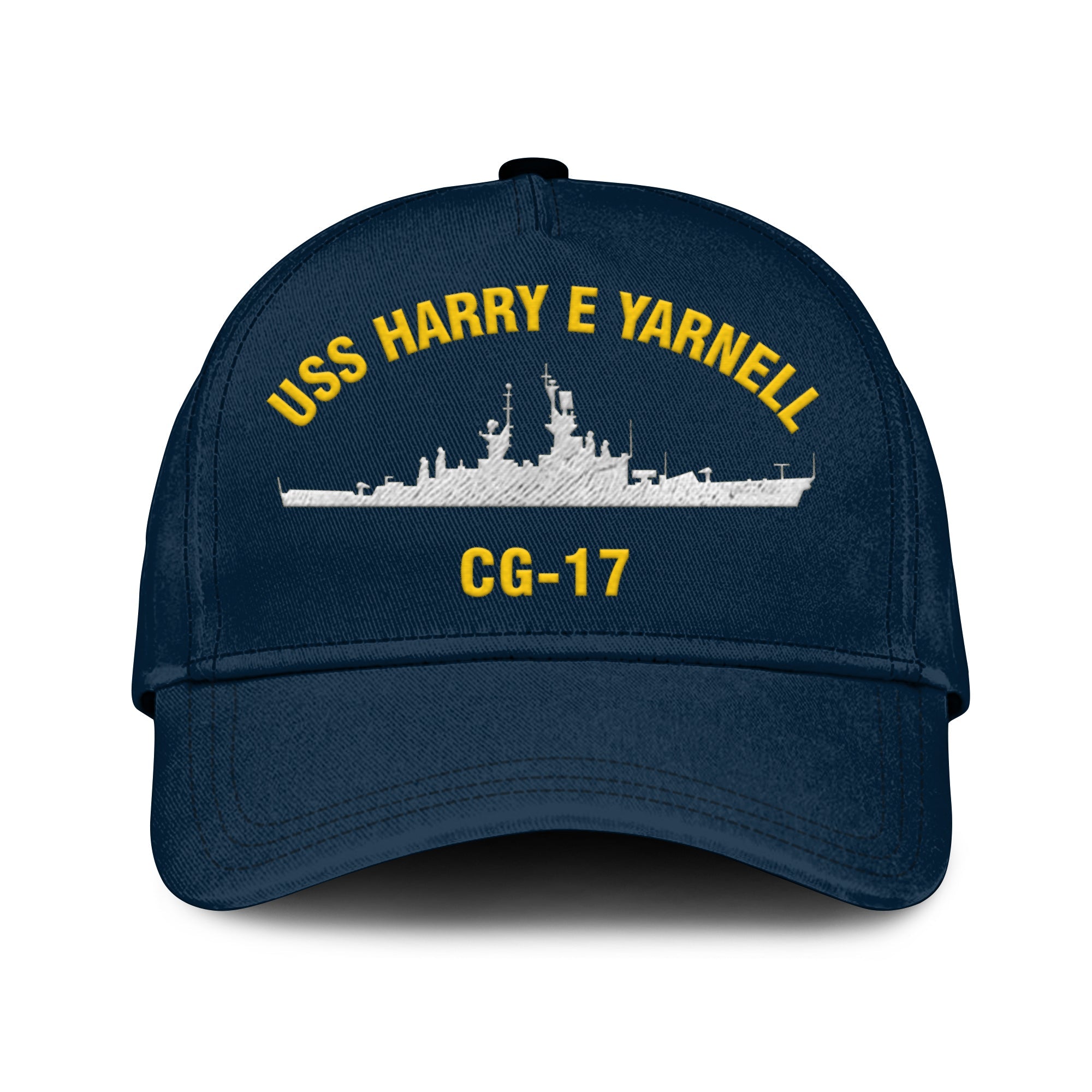 Uss Harry E Yarnell Cg-17 Classic Cap, Custom Print/embroidered Us Navy ...