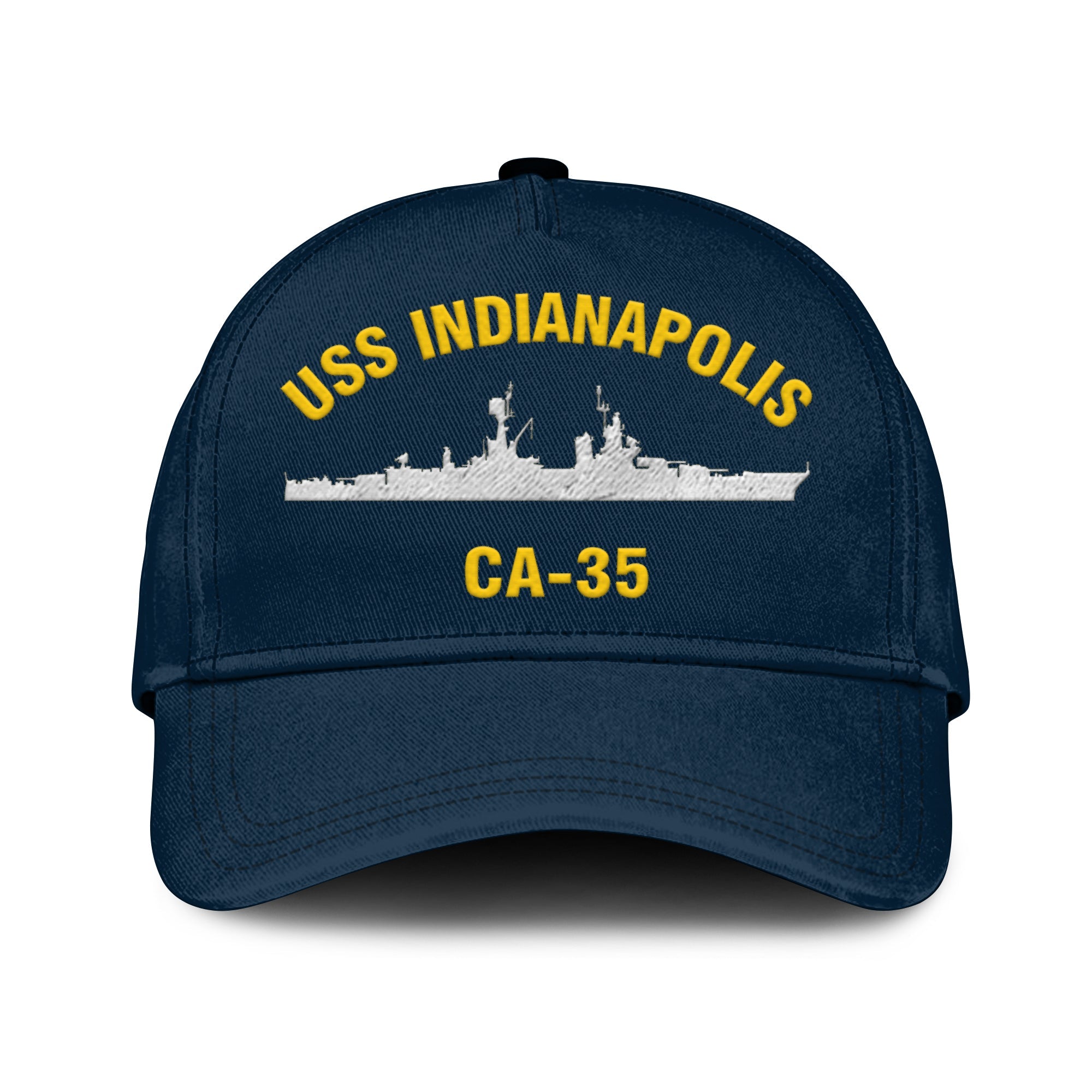 Uss Indianapolis Ca-35 Classic Cap, Custom Print/embroidered Us Navy ...
