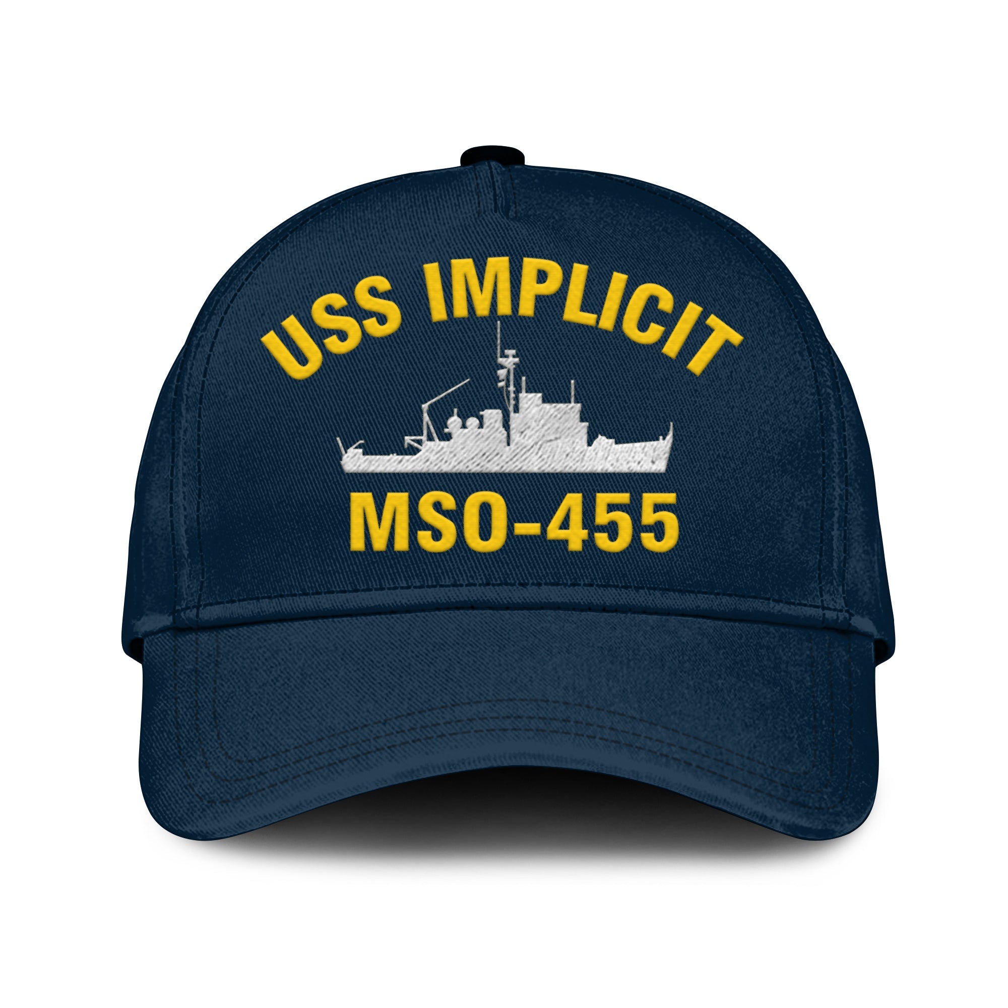 Uss Implicit Mso 455 Classic Cap, Custom Print/embroidered Us Navy ...