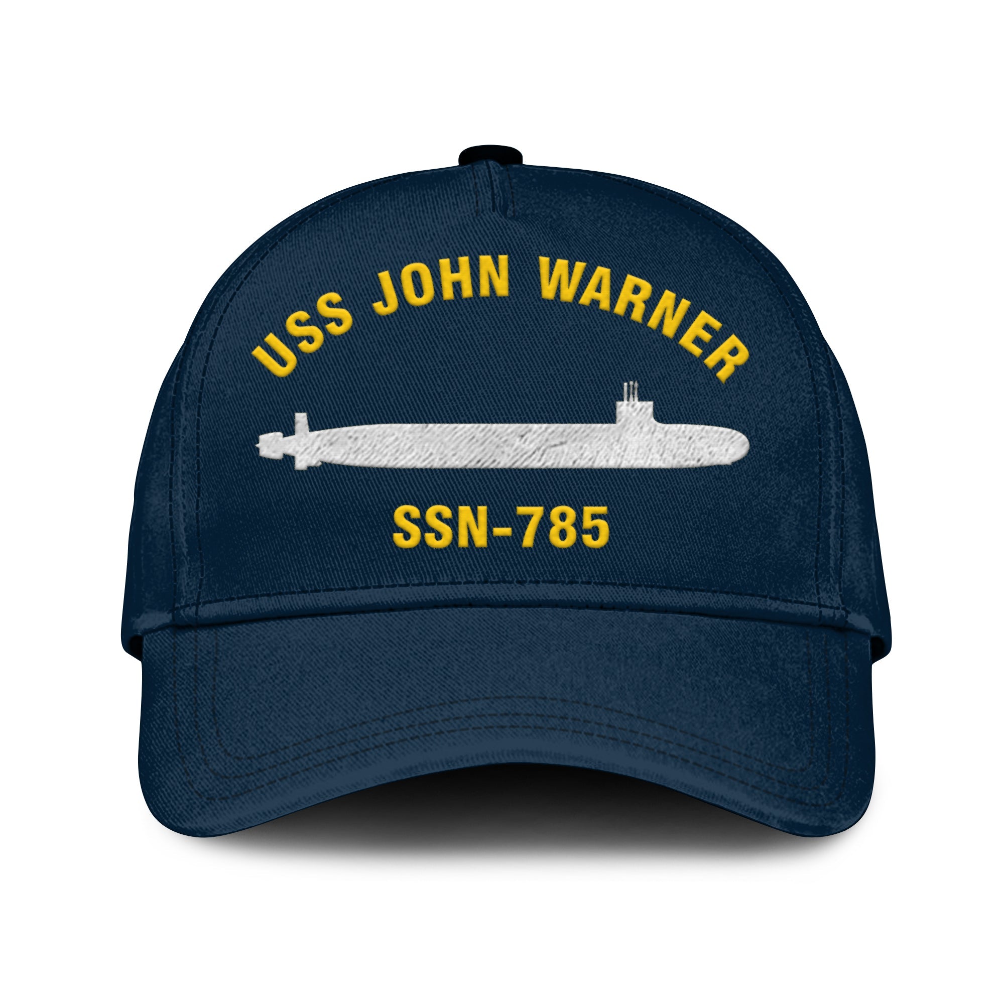 Uss John Warner Ssn-785 Classic Cap, Custom Print/embroidered Us Navy ...