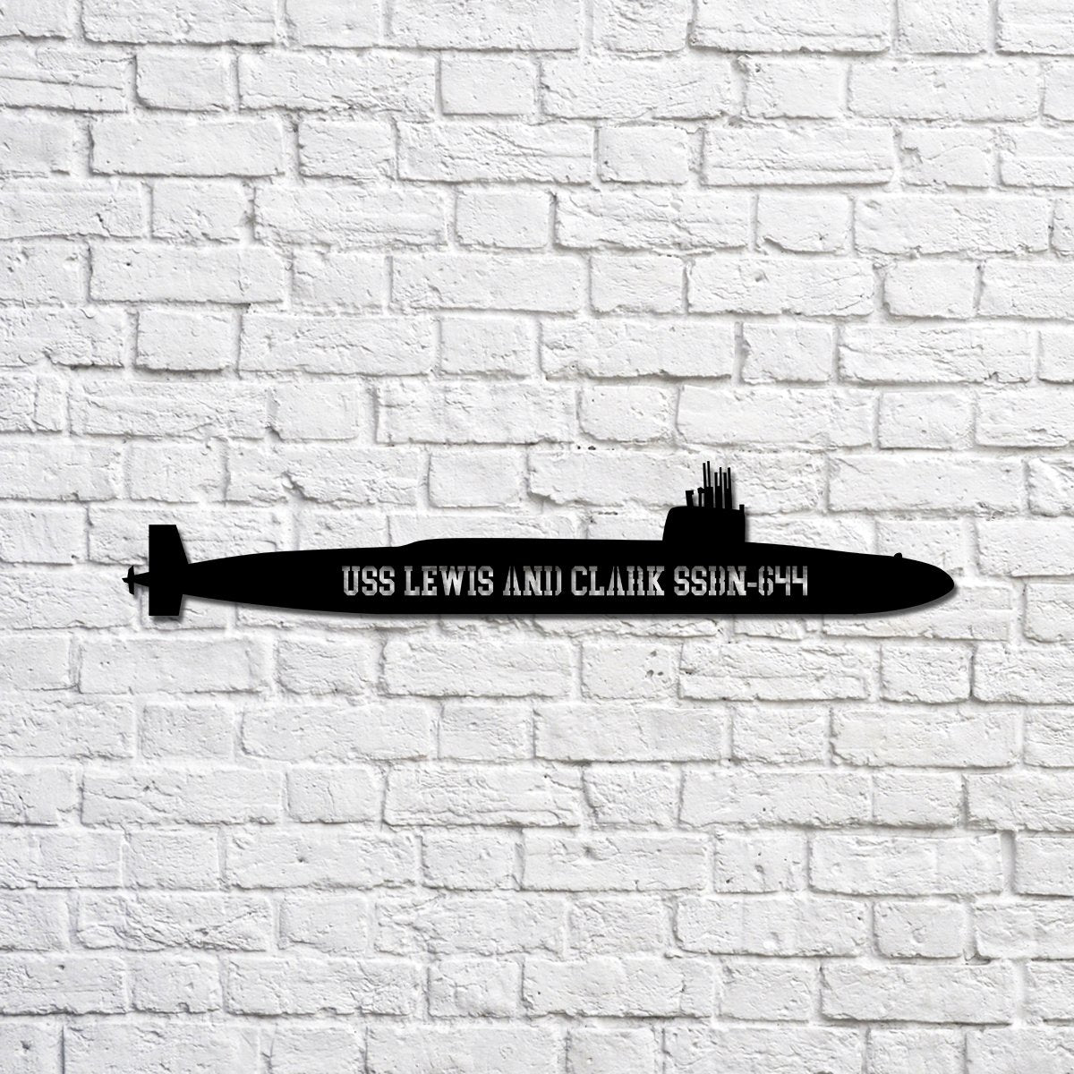 Uss Lewis And Clark Ssbn-644 Submarine Navy Ship Metal Sign, Memory ...