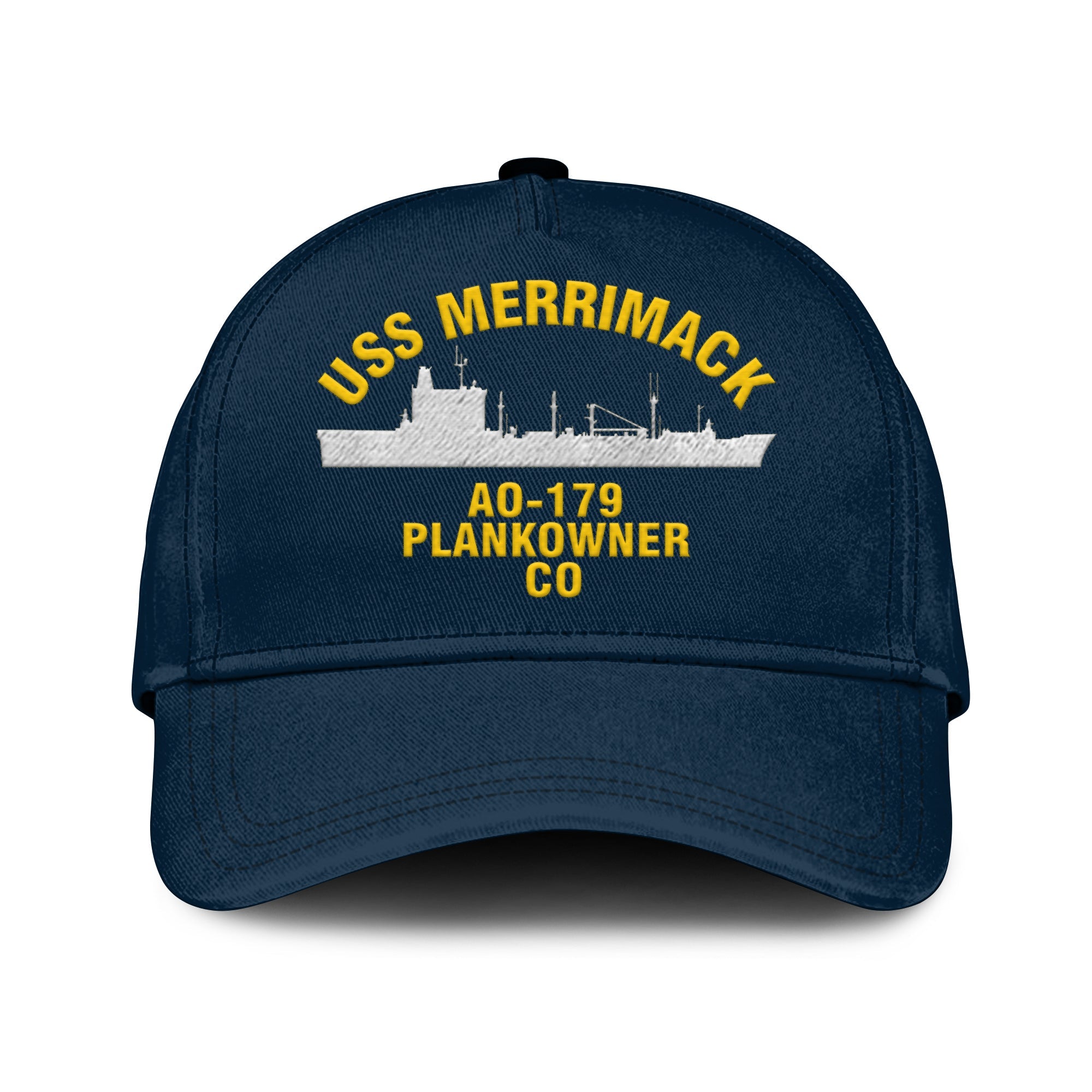 Uss Merrimack Ao-179 Classic Cap, Custom Print/embroidered Us Navy ...