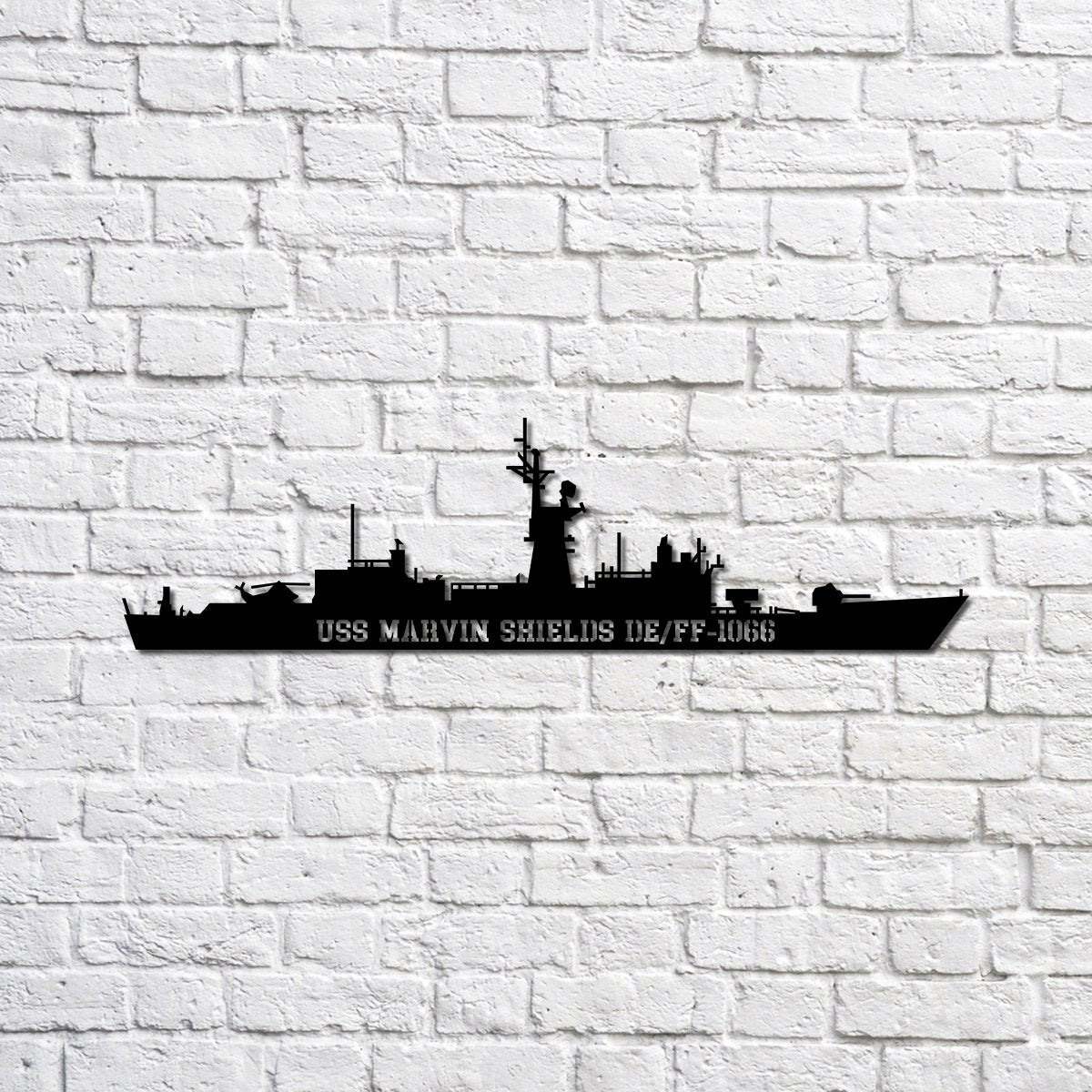 Uss Marvin Shields De-1066 Ff-1066 Navy Ship Metal Sign, Memory Wall ...