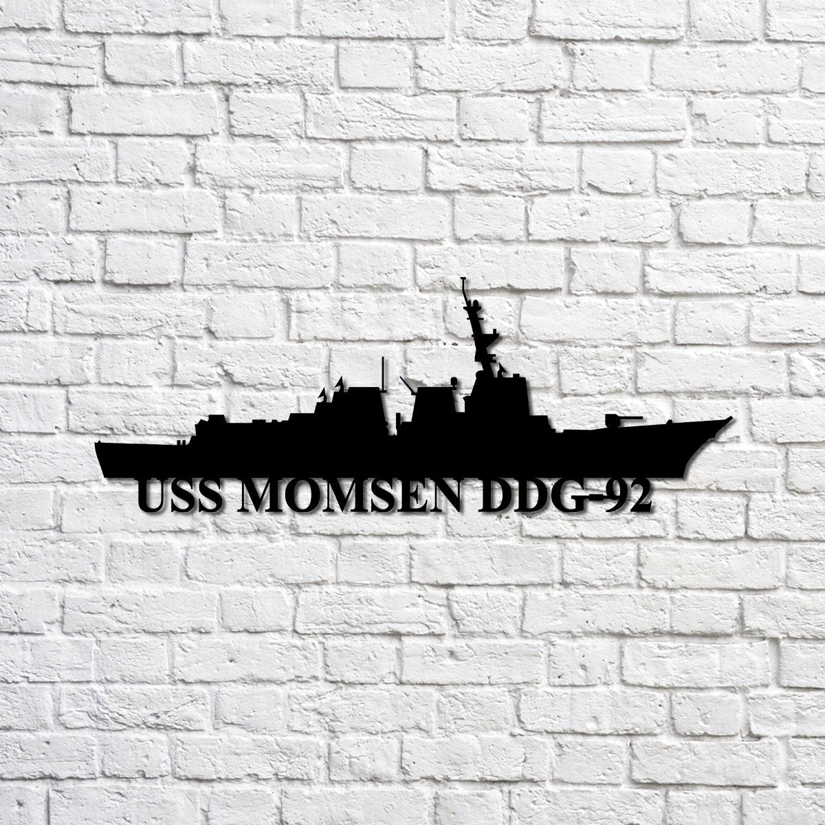 Uss Momsen Ddg-92 Navy Ship Metal Sign, Memory Wall Metal Sign Gift For ...