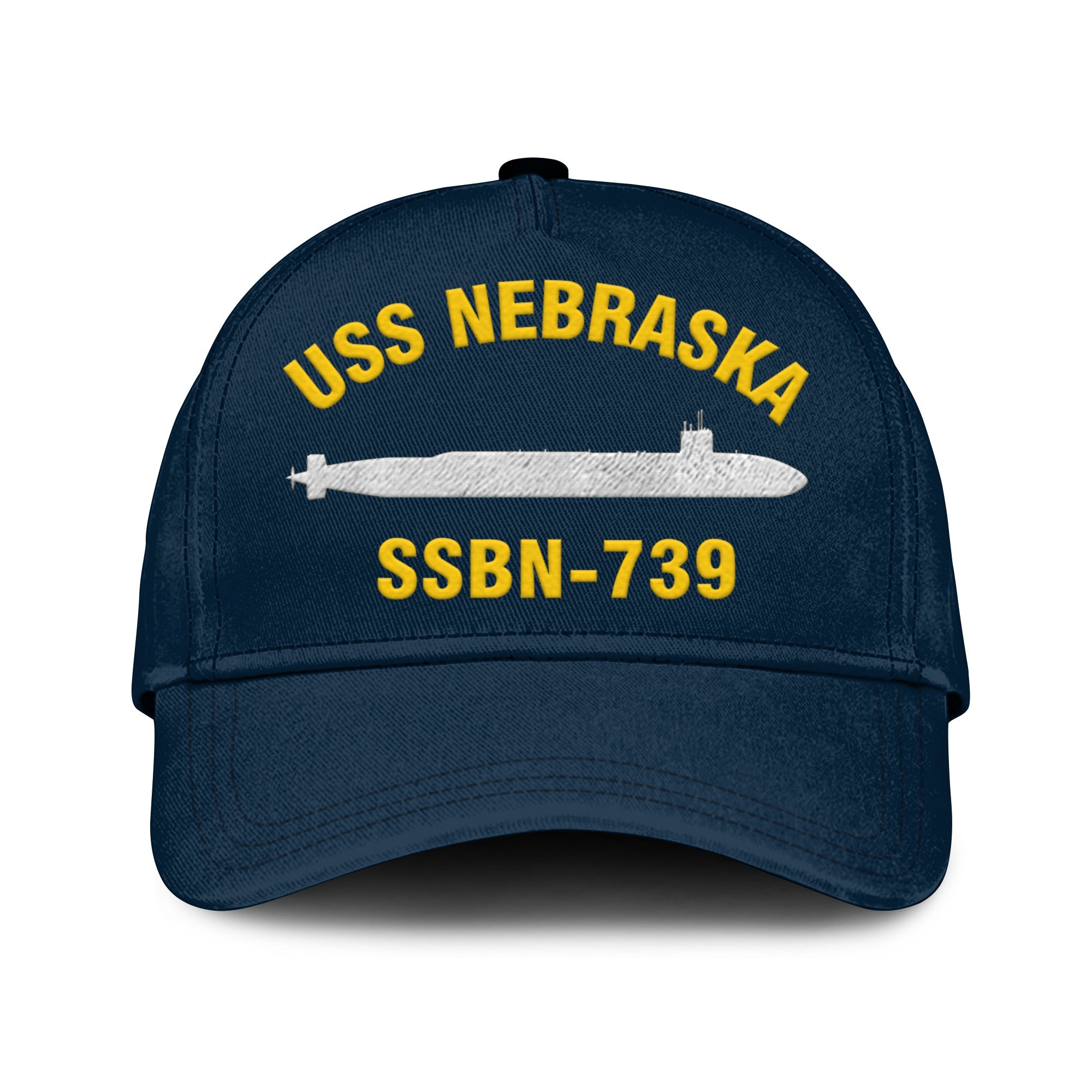 Uss Nebraska Ssbn-739 Classic Cap, Custom Print/embroidered Us Navy ...