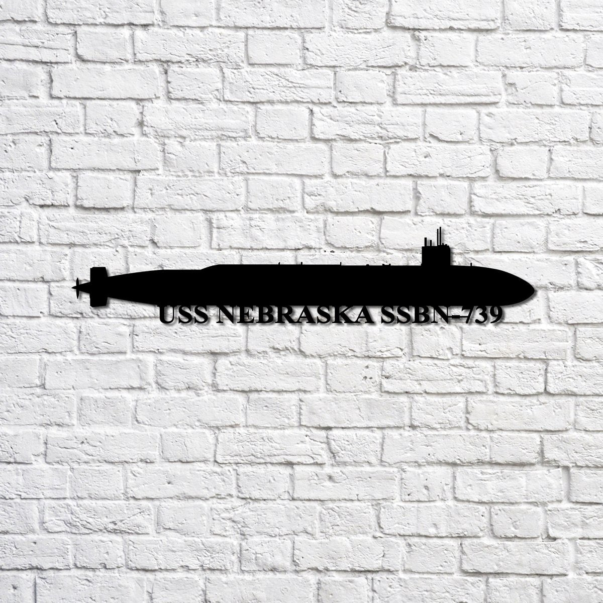 Uss Nebraska Ssbn-739 Navy Ship Metal Sign, Memory Wall Metal Sign Gift ...