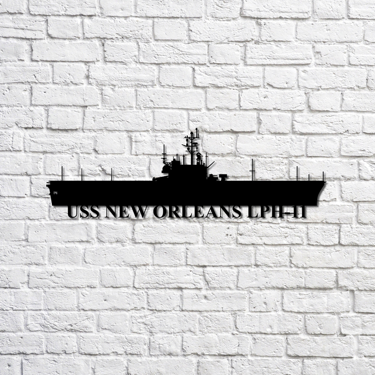 Uss New Orleans Lph-11 Navy Ship Metal Sign, Memory Wall Metal Sign ...