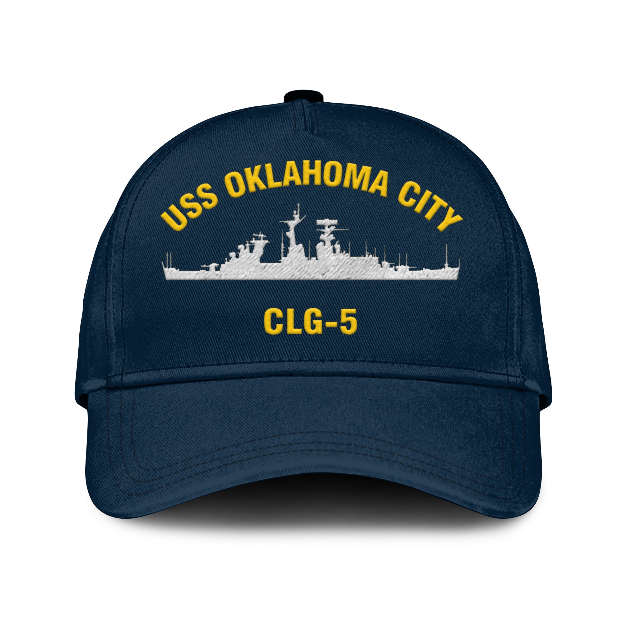 Uss Oklahoma City Clg 5 Classic Cap, Custom Print/embroidered Us Navy ...