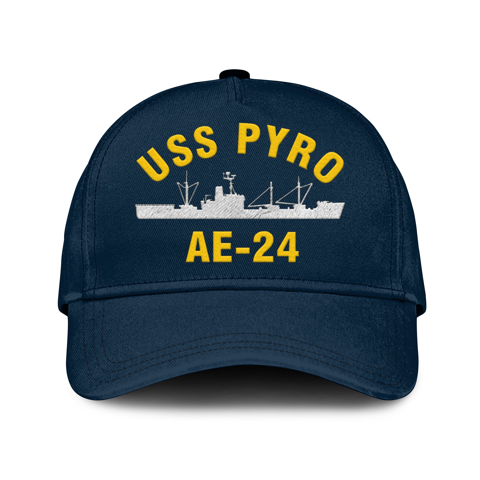 Uss Pyro Ae-24 Classic Cap, Custom Print/embroidered Us Navy Ships ...