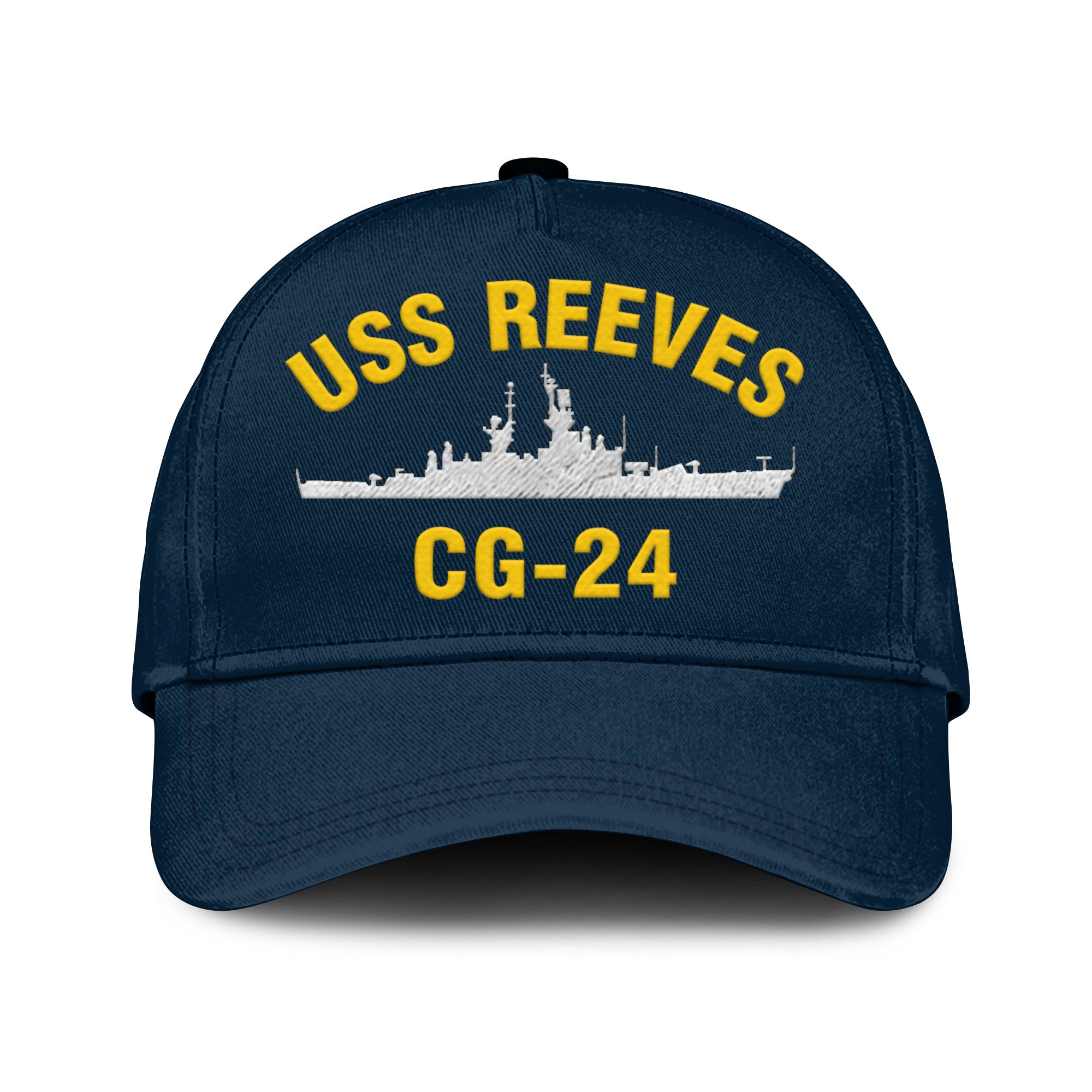 Uss Reeves Cg-24 Classic Cap, Custom Print/embroidered Us Navy Ships ...