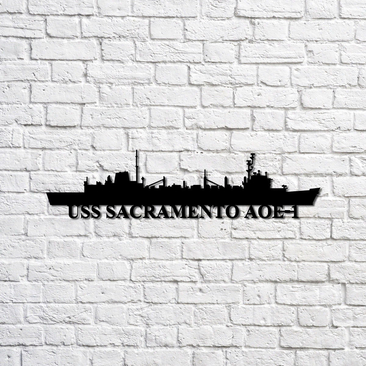 Uss Sacramento Aoe-1 Navy Ship Metal Sign, Memory Wall Metal Sign Gift ...