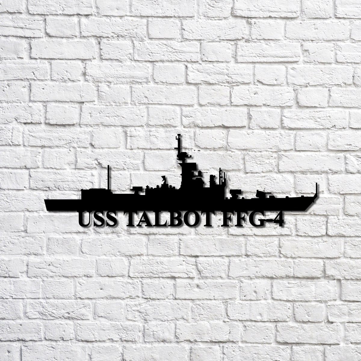 Uss Talbot Ffg-4 Navy Ship Metal Sign, Memory Wall Metal Sign Gift For ...