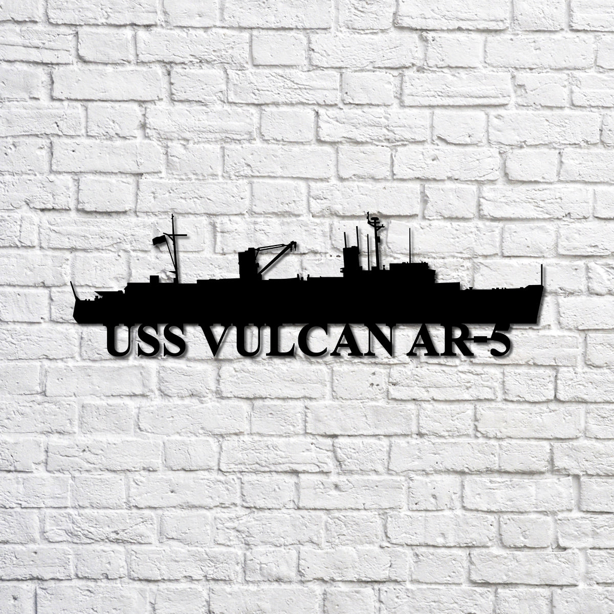 Uss Vulcan Ar-5 Navy Ship Metal Sign, Memory Wall Metal Sign Gift For ...