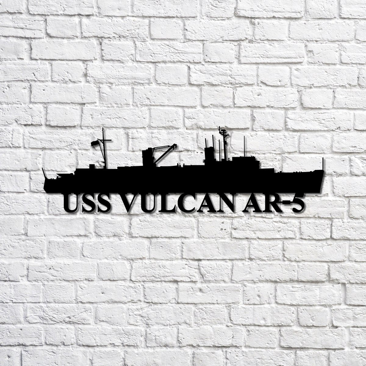 Uss Vulcan Ar-5 Navy Ship Metal Sign, Memory Wall Metal Sign Gift For ...