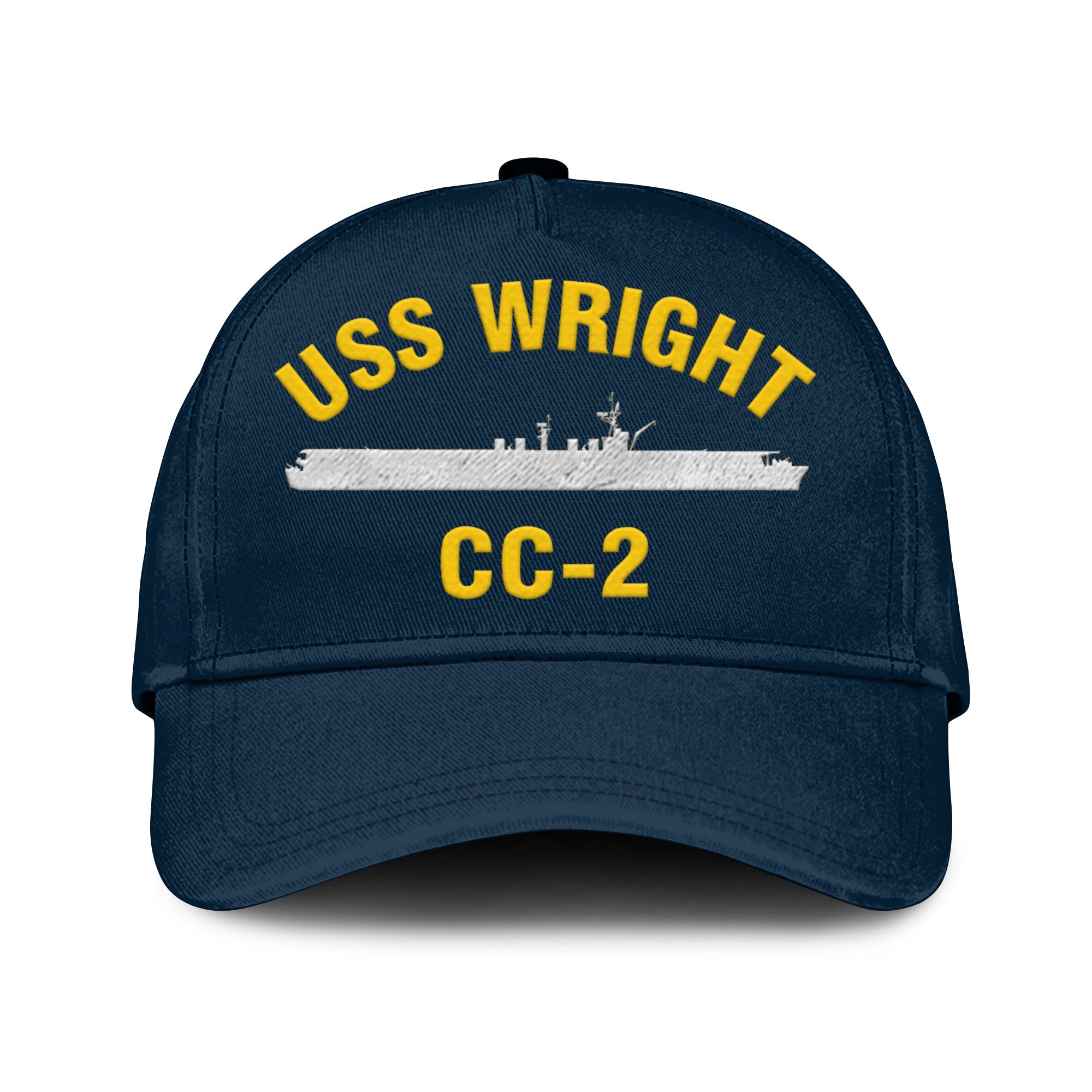 Uss Wright Cc-2 Classic Cap, Custom Print/embroidered Us Navy Ships ...
