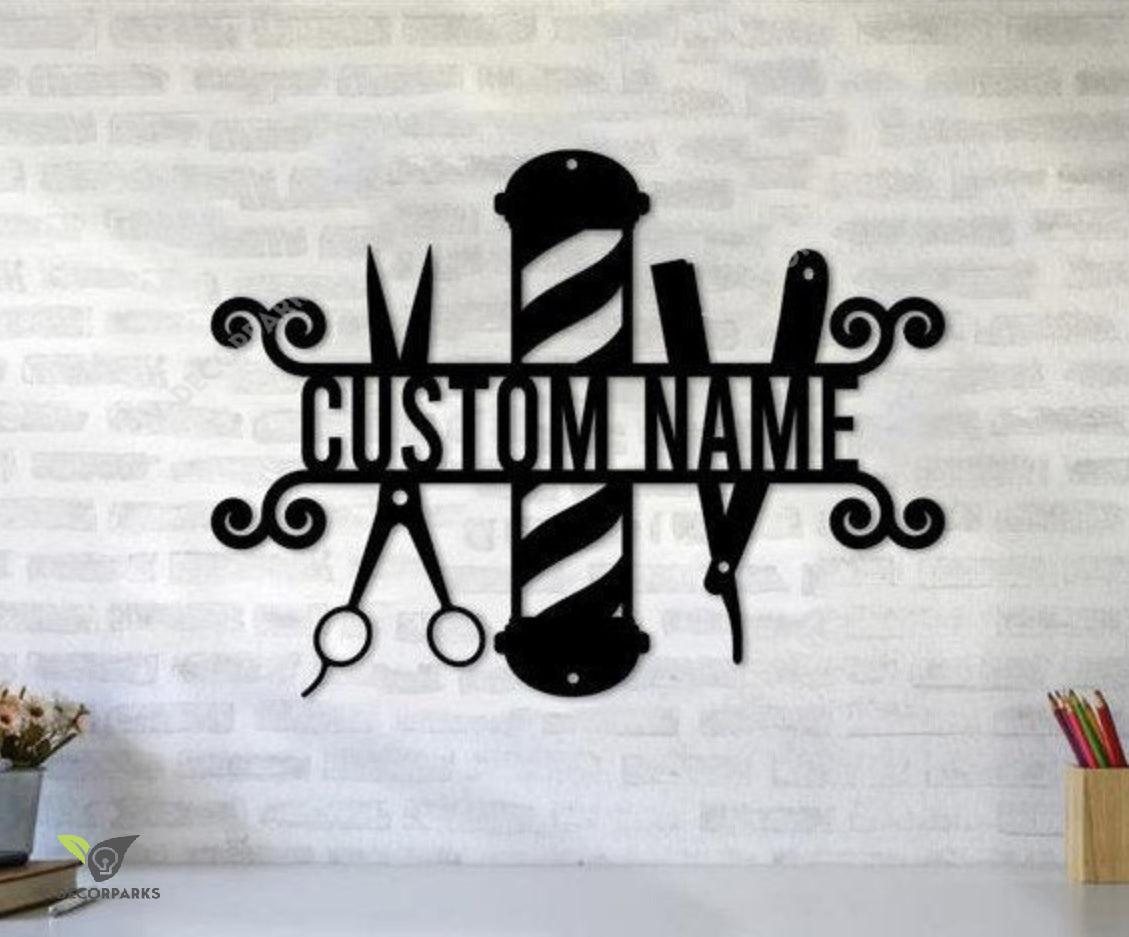 Barber Shop Sign, Personalized Barber Sign, Hairstylist Sign ...